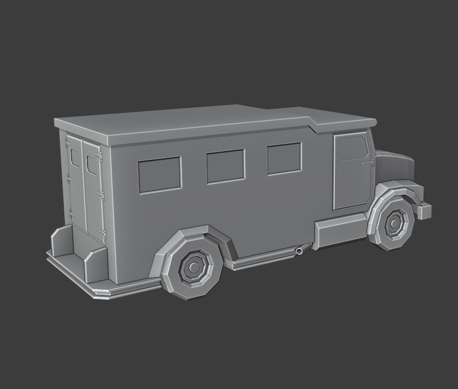 3D model Swat Van Low Poly VR / AR / low-poly | CGTrader