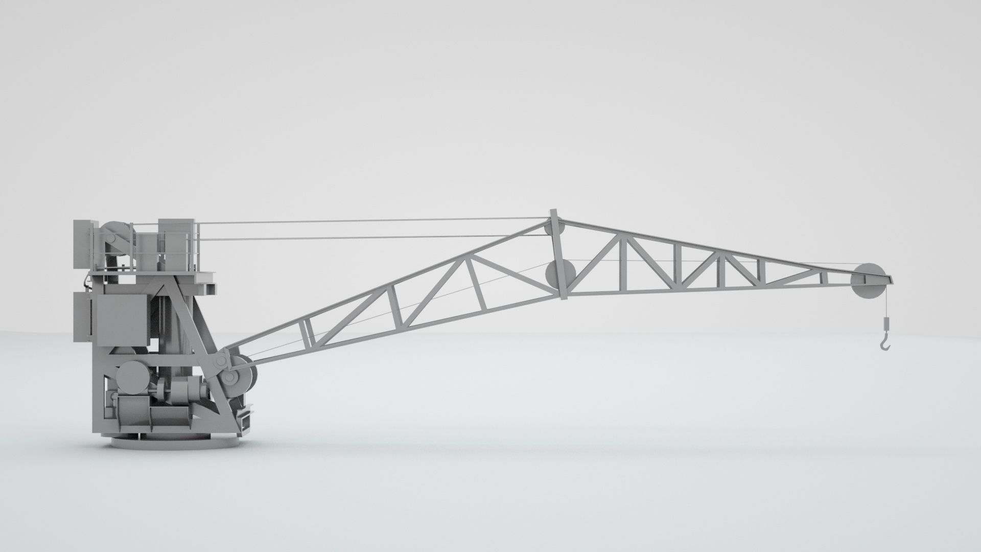 Naval Crane 3 - World War 2 Warship 3D model | CGTrader