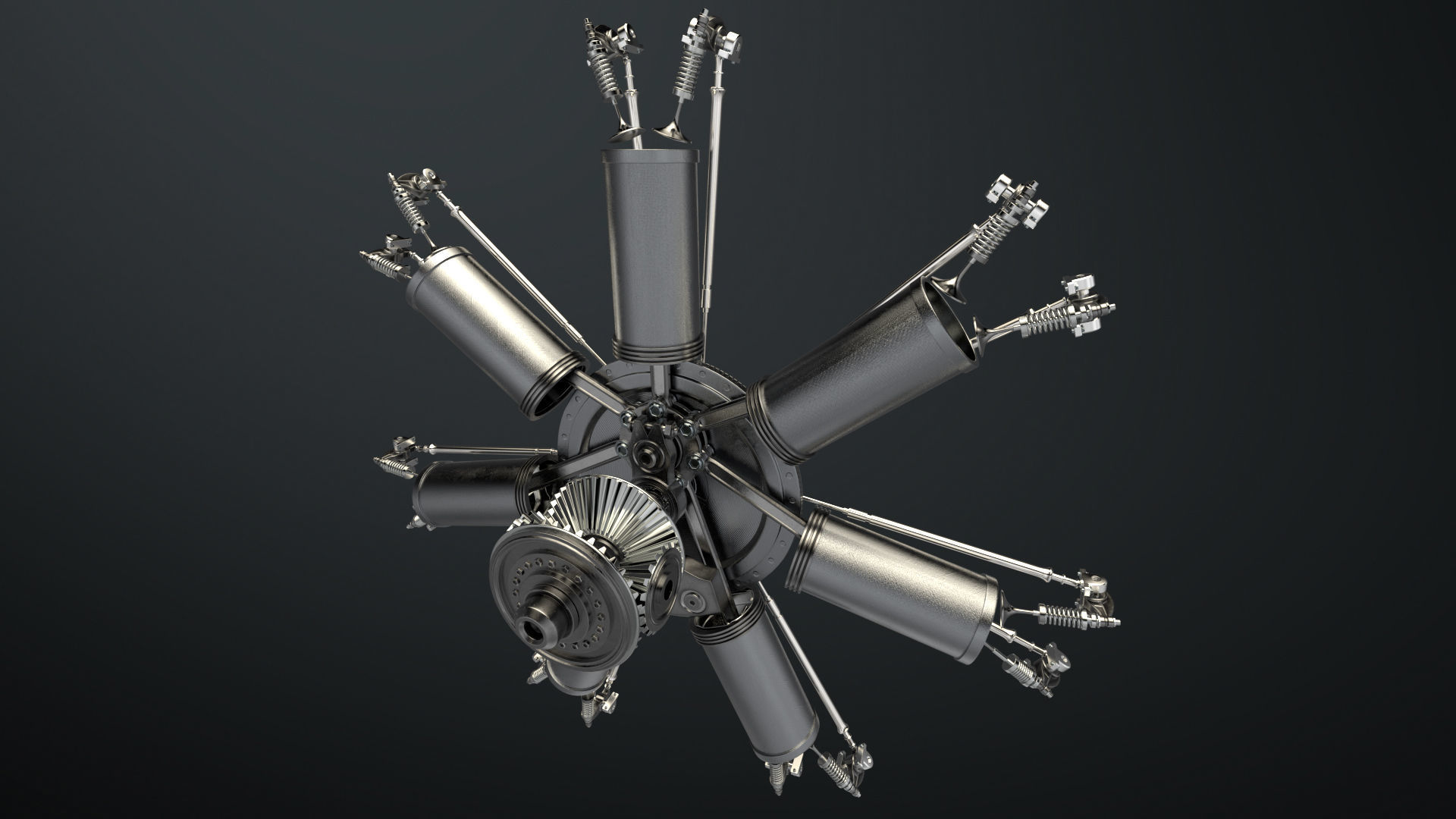 AirCraft Engine 3D model animated rigged | CGTrader