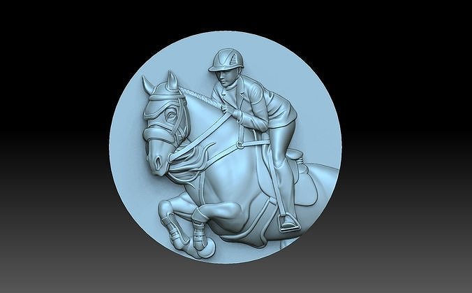 A rider on a horse 3D model 3D printable | CGTrader