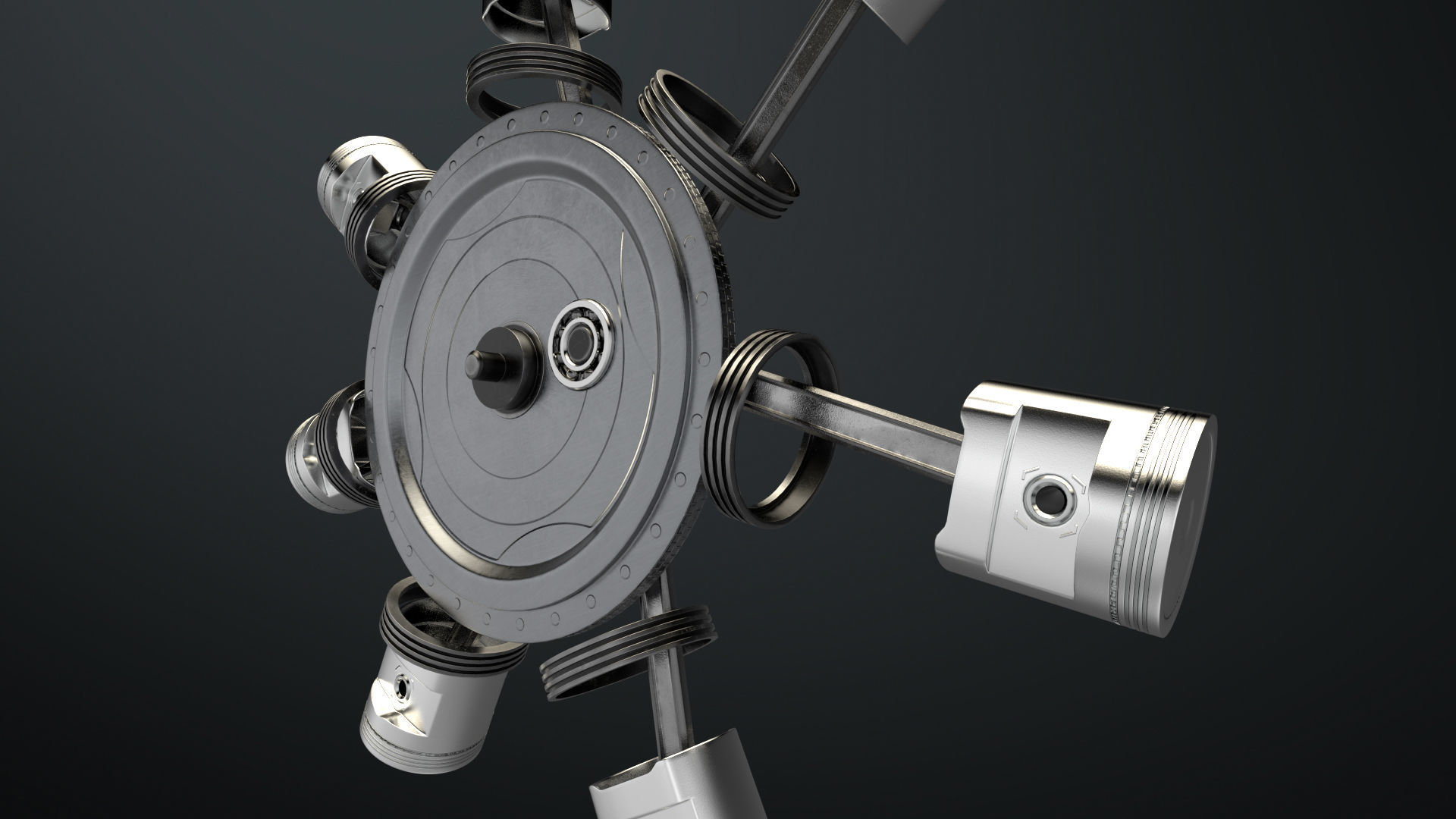 AirCraft Engine 3D model animated rigged | CGTrader