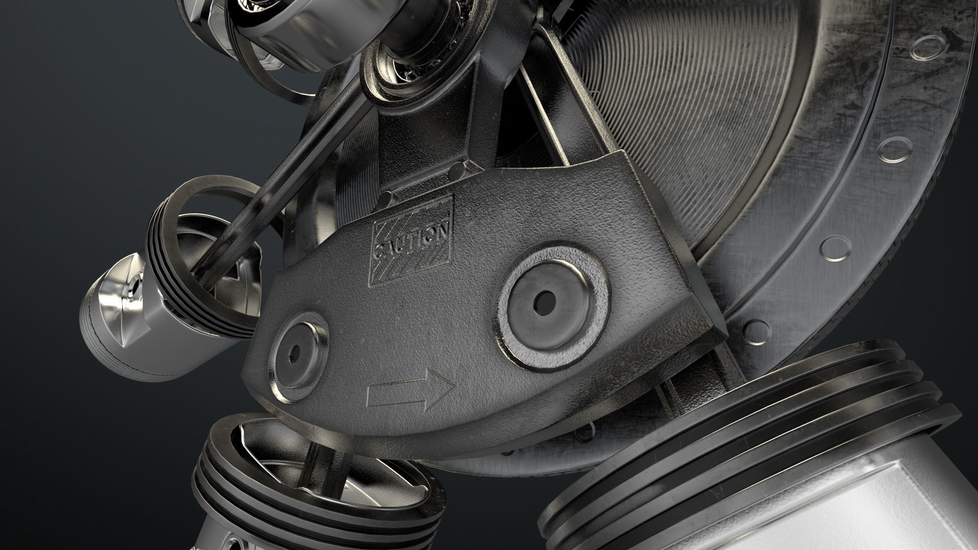 AirCraft Engine 3D model animated rigged | CGTrader