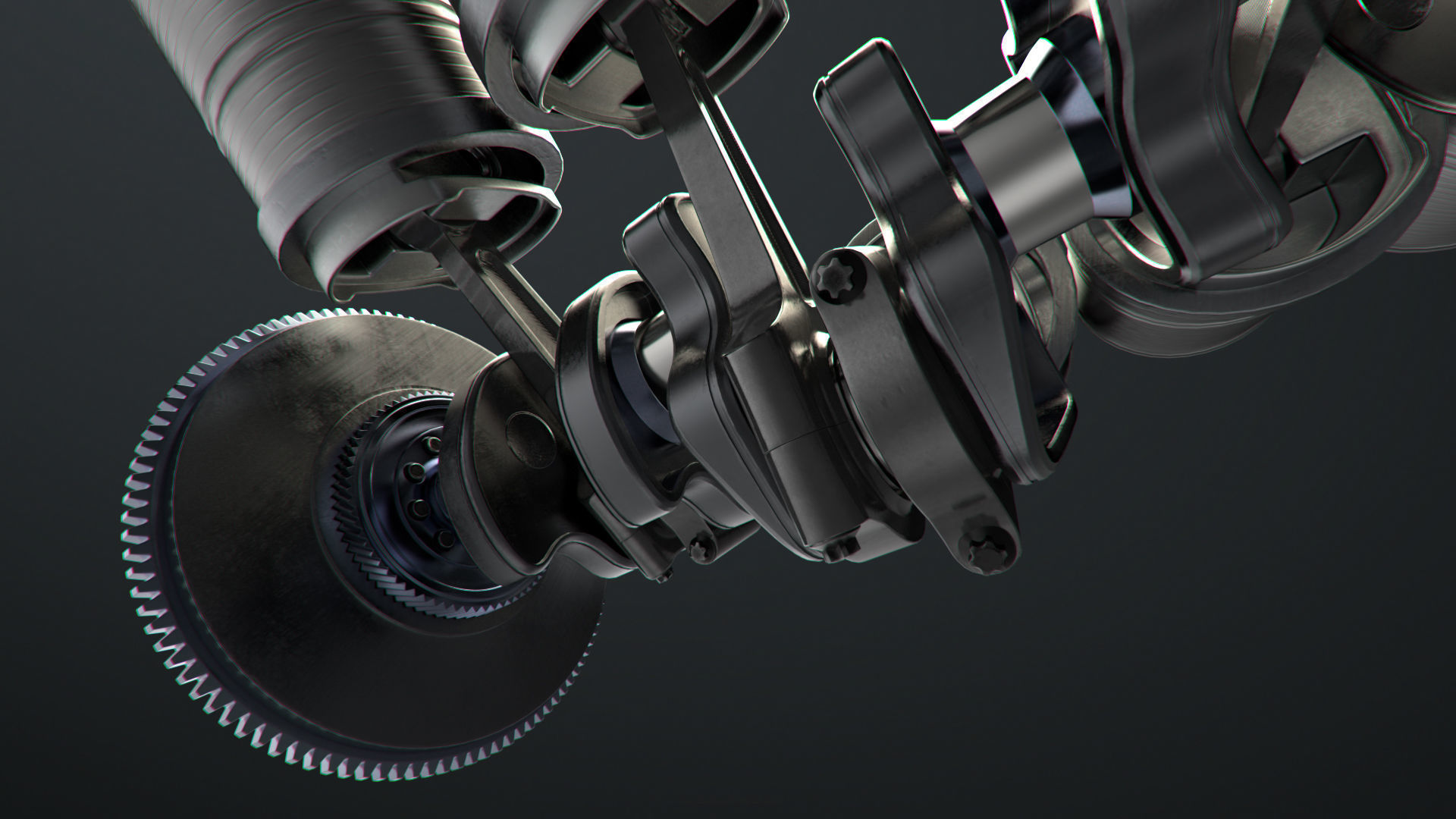 V8 Engine Working Animated 3D model animated rigged | CGTrader