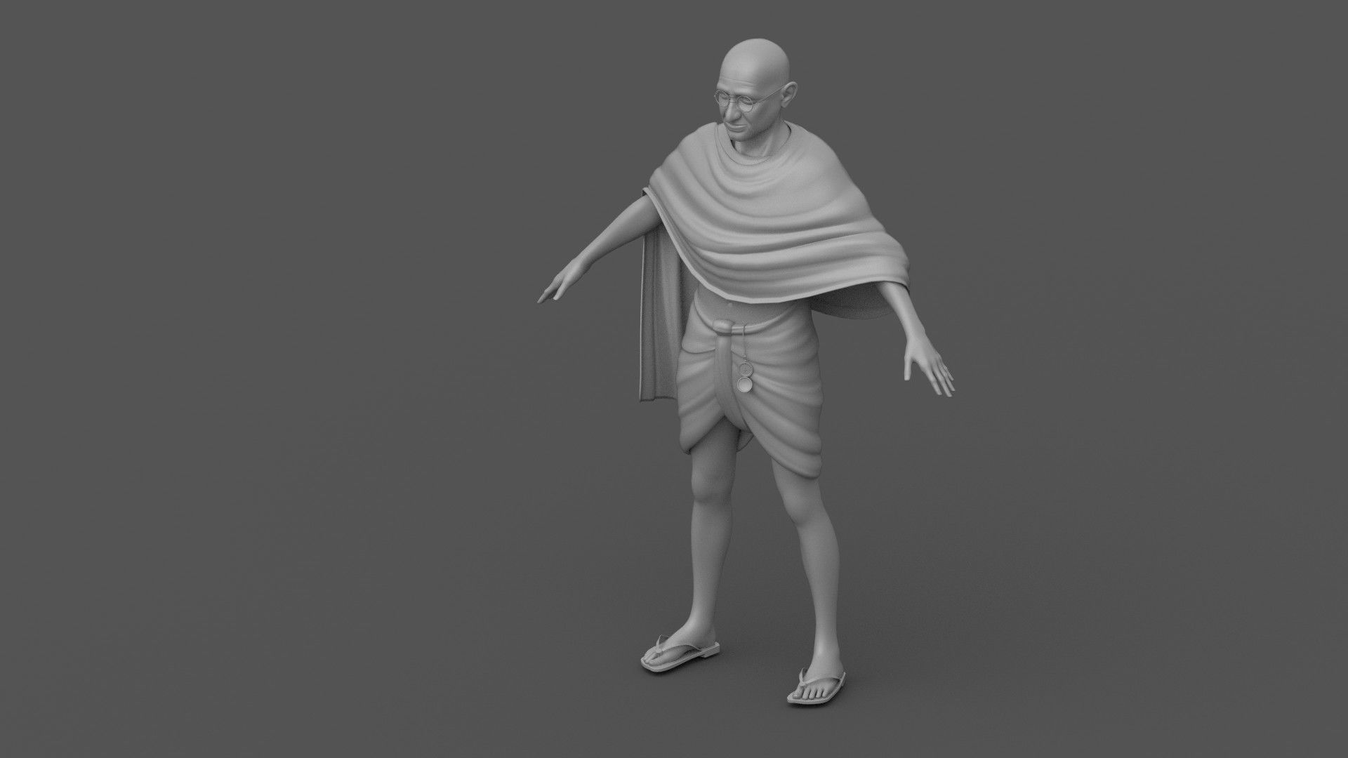 mahatma gandhi 3D model | CGTrader