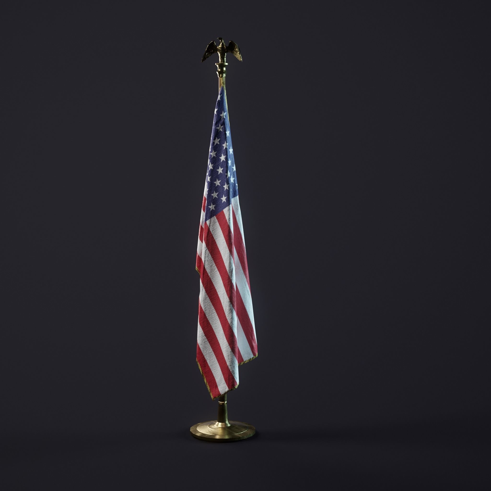 3D model American Flag VR / AR / low-poly | CGTrader