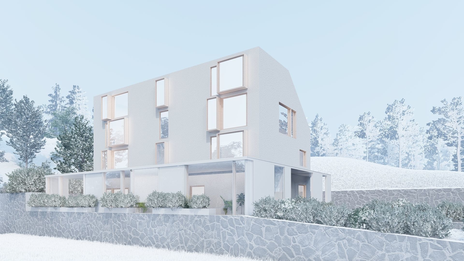 Modern House - Reconstruction 3D model | CGTrader