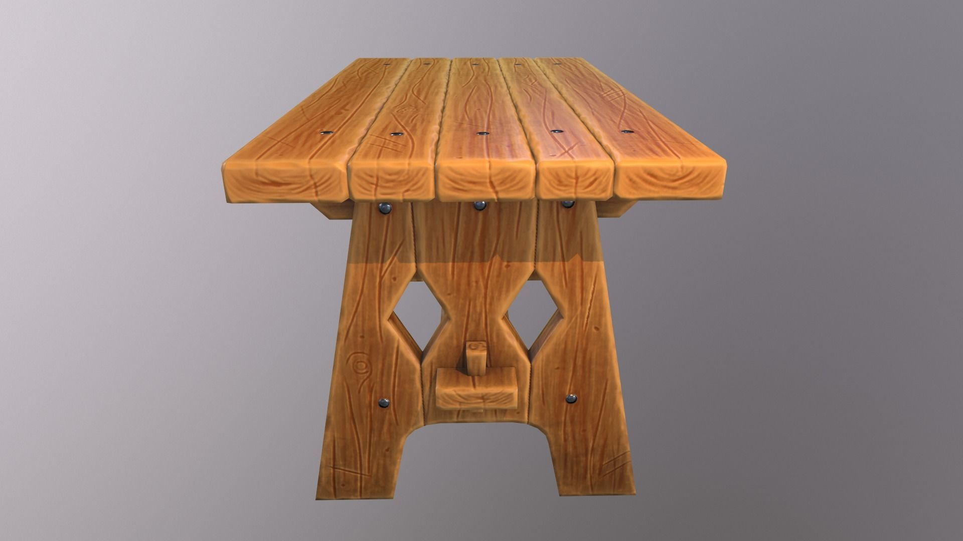 3D model Stylized medieval table VR / AR / low-poly | CGTrader
