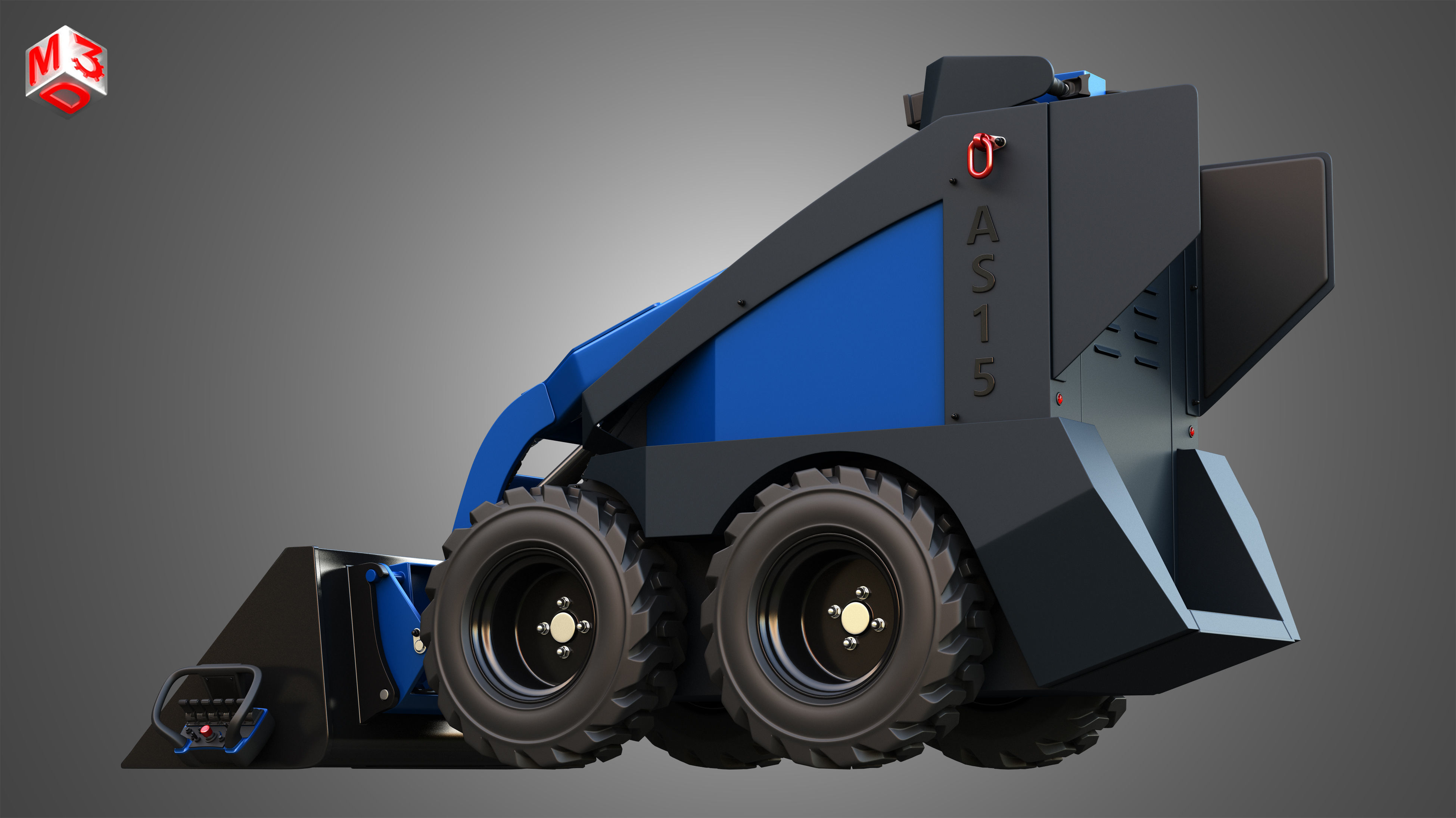AS15 - Mini Skid Steer - Loader Bucket 3D model | CGTrader