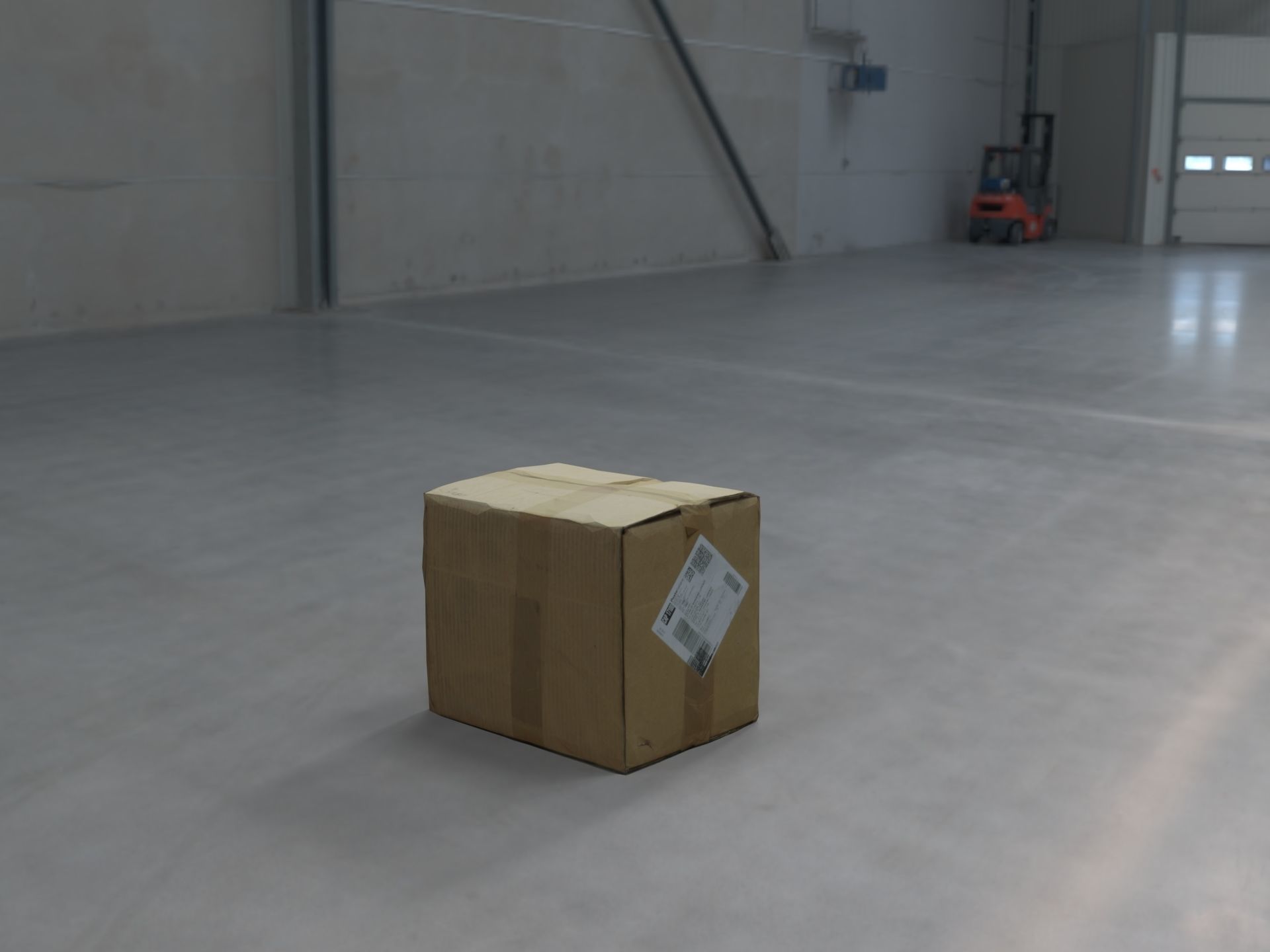 3D model Cardboard box with labels VR / AR / low-poly | CGTrader