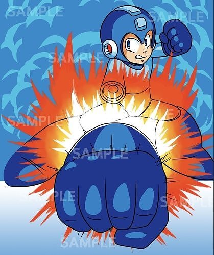 Rockman Rock Punch megaman 3D model | CGTrader