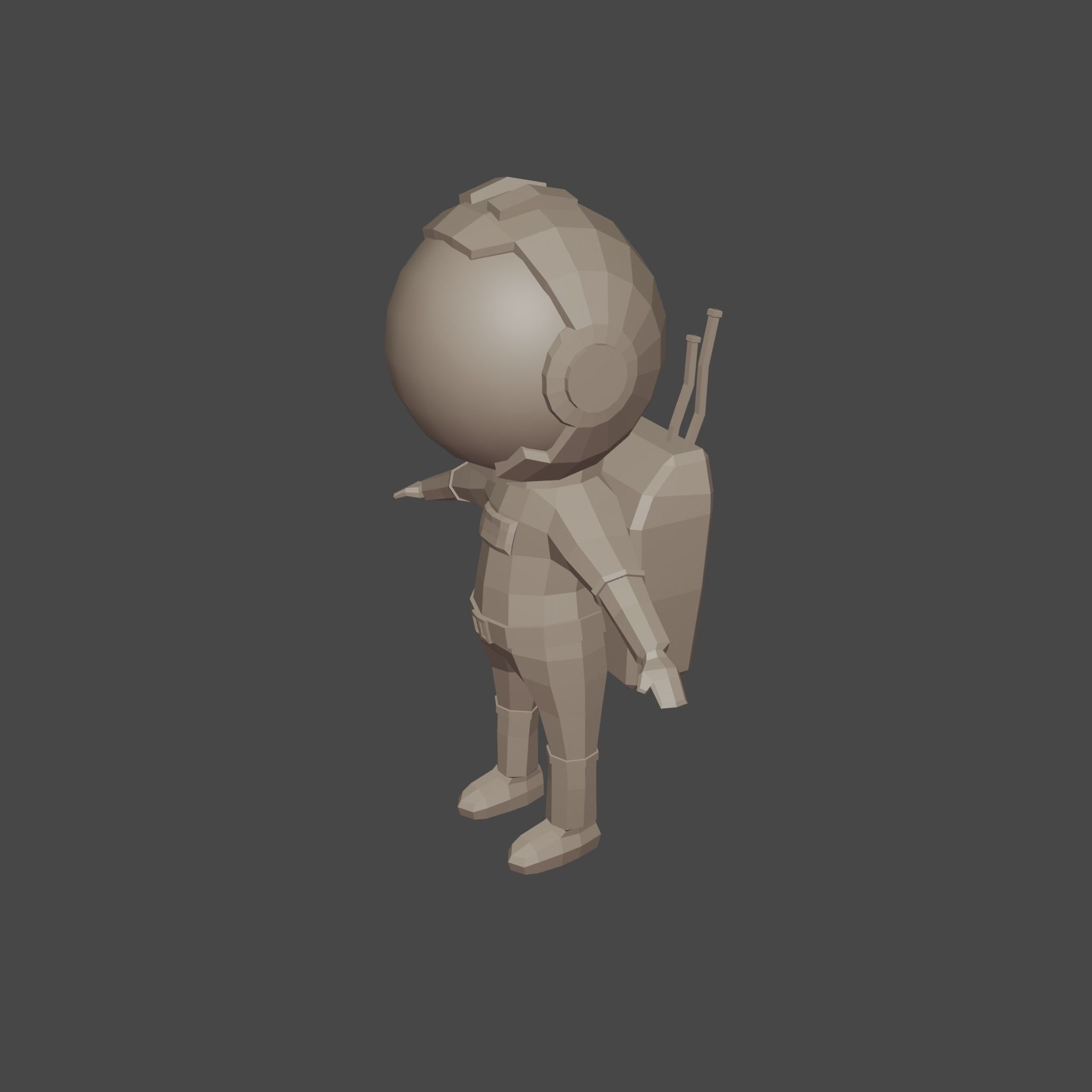 Low poly astronaut free VR / AR / low-poly 3D model rigged | CGTrader