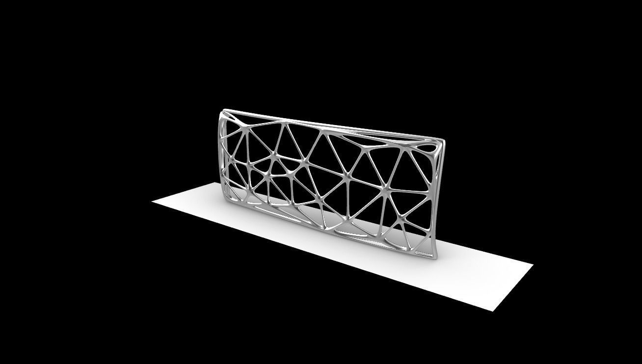 Triangulated Wall random points v7 3D model | CGTrader