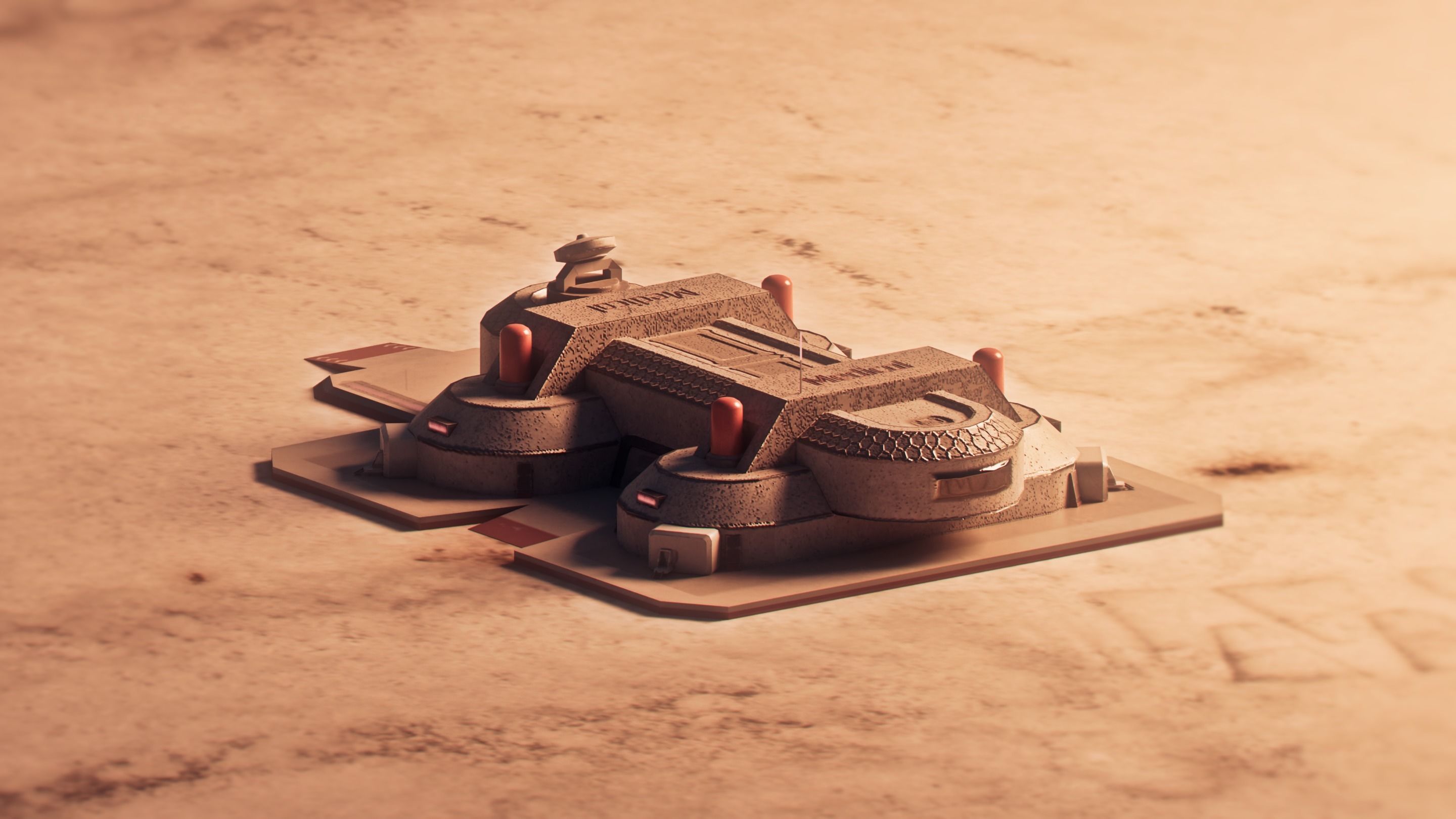 3D Model Collection Space base buildings VR / AR / low-poly | CGTrader