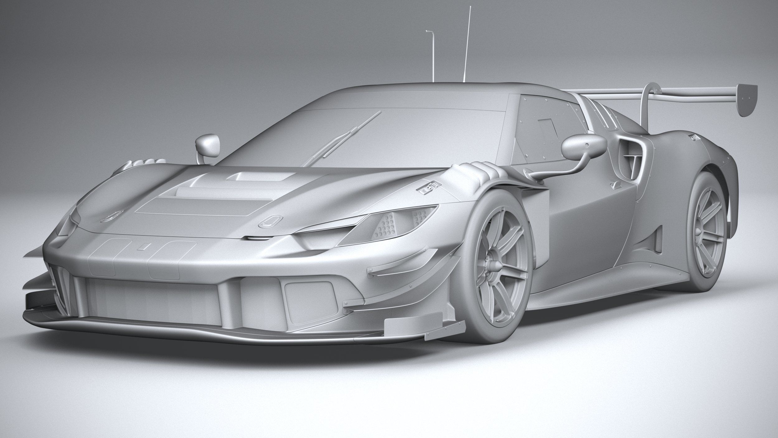 Ferrari 296 GT3 2023 3D model | CGTrader