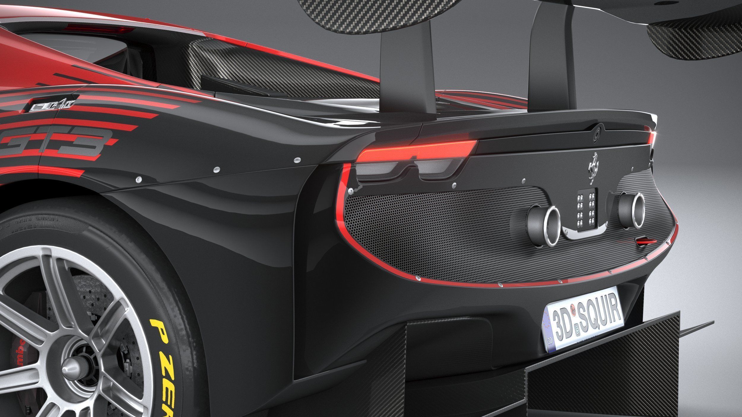 Ferrari 296 GT3 2023 3D model | CGTrader