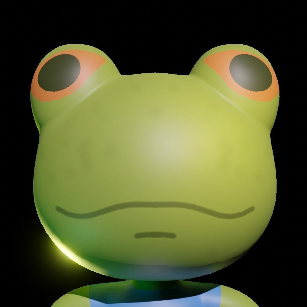 3D model Frog Character VR / AR / low-poly | CGTrader