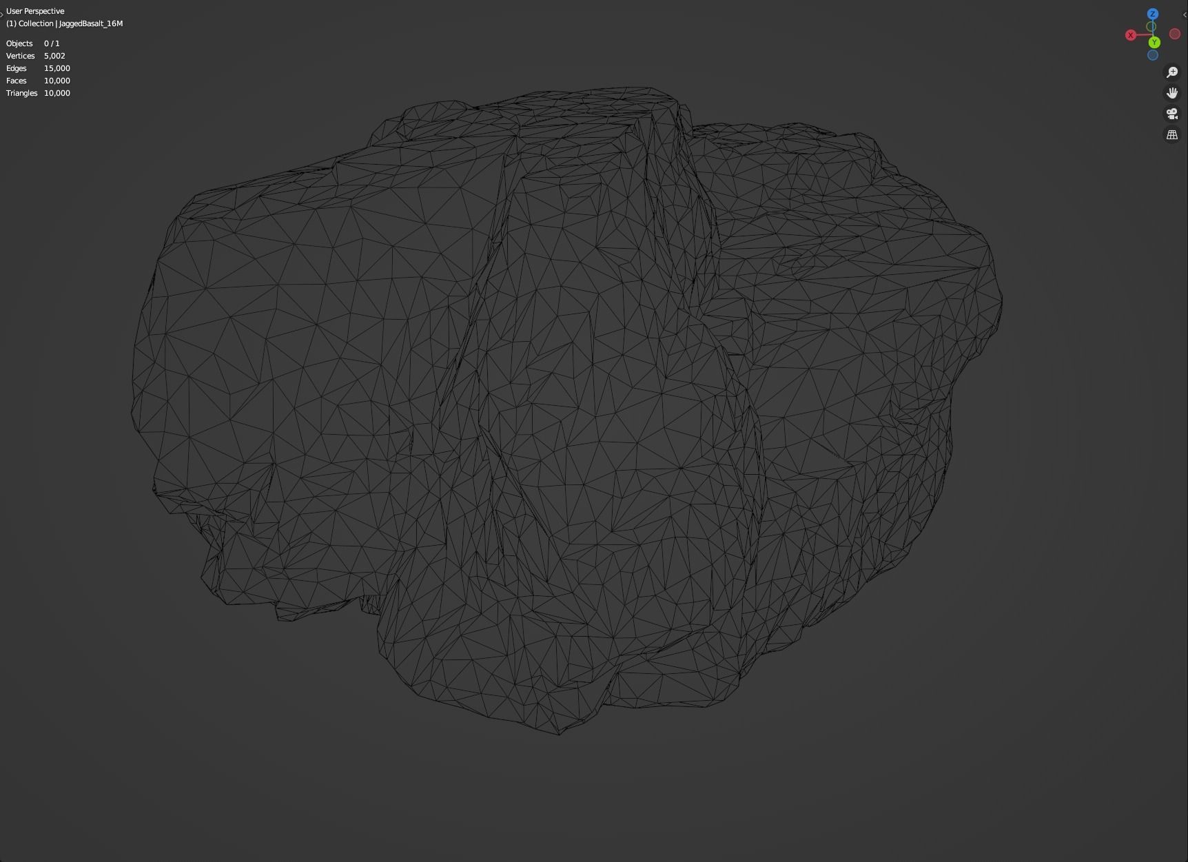 3D model Jagged Basalt- 8K Textures - 6 Mesh Resolutions VR / AR / low ...