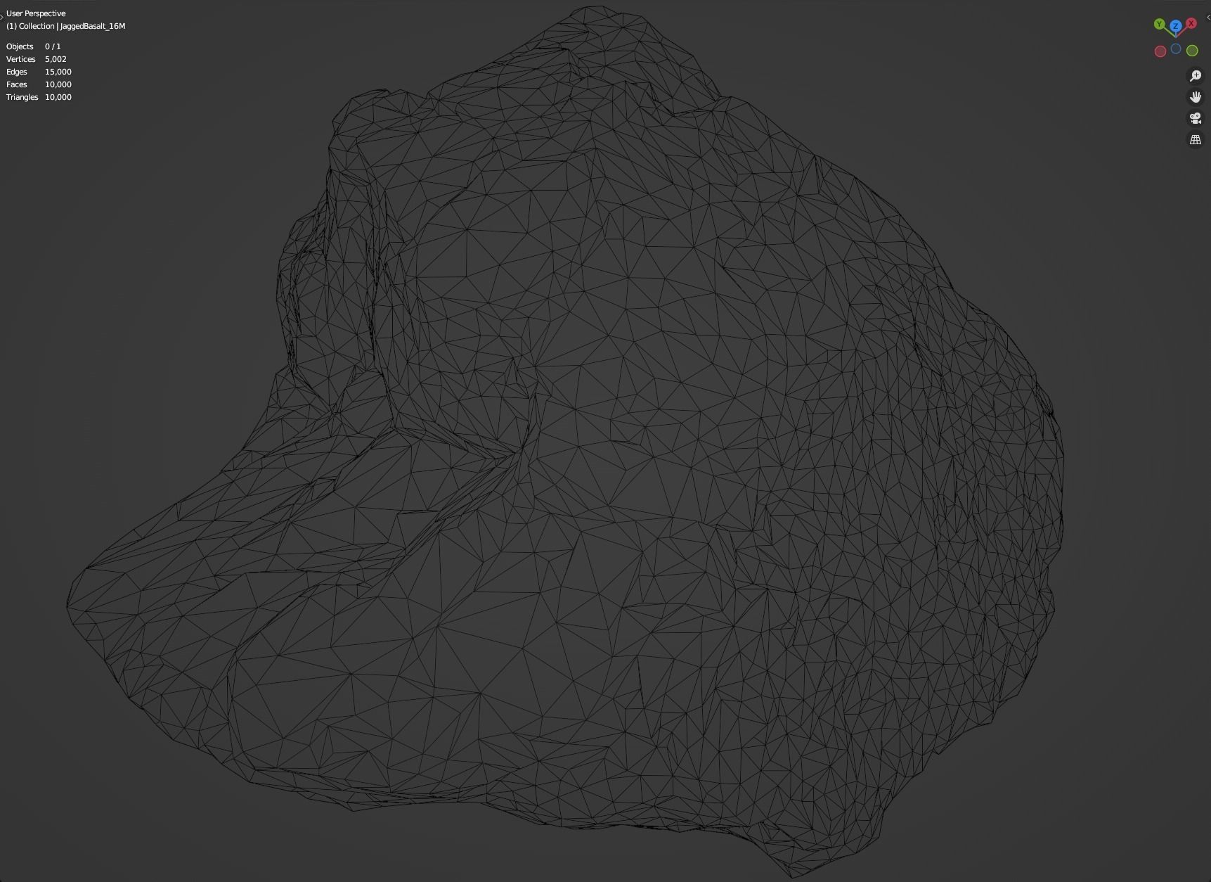 3D model Jagged Basalt- 8K Textures - 6 Mesh Resolutions VR / AR / low ...