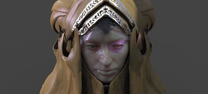 Desert Alien Headdress 3D model | CGTrader