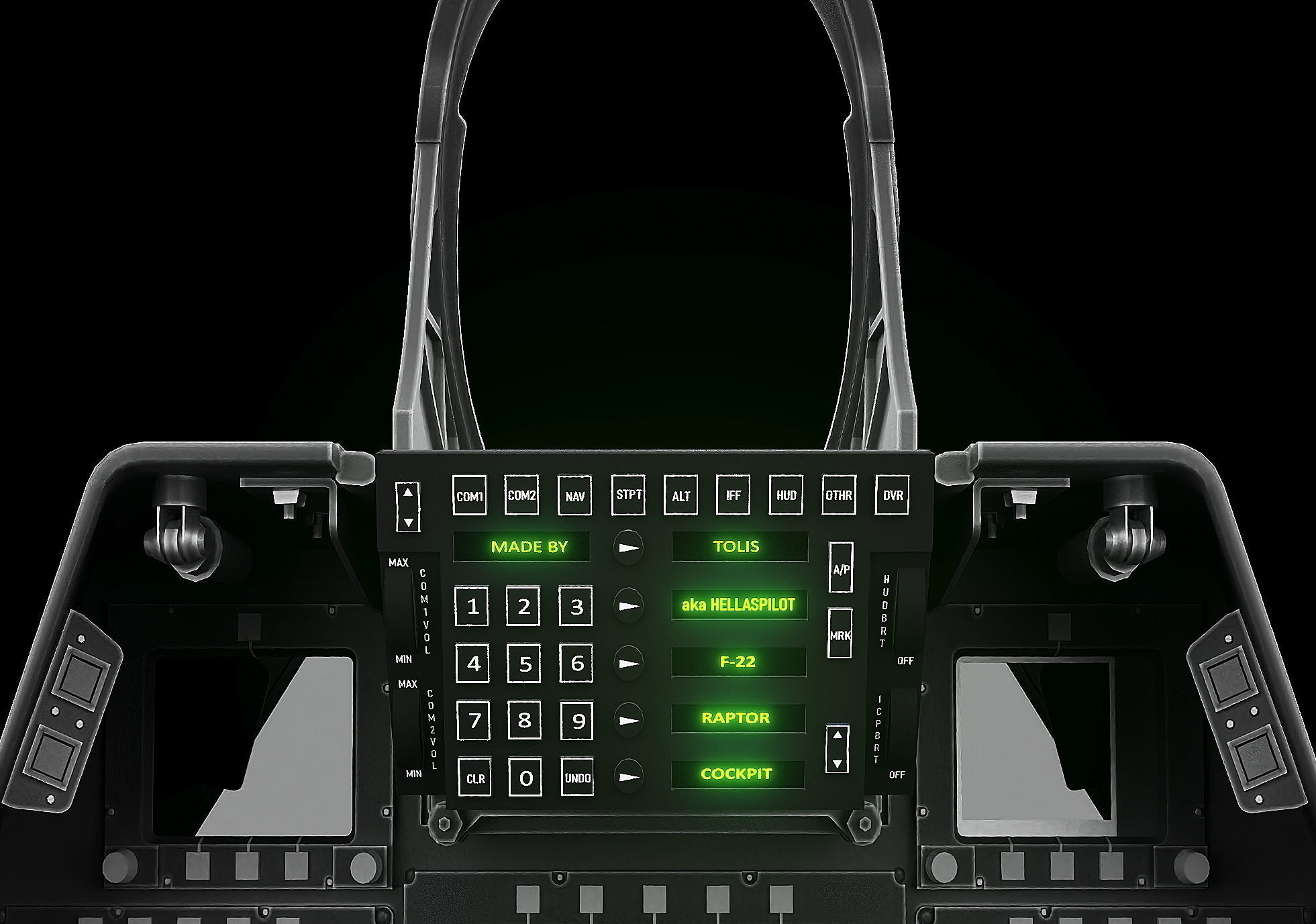 F-22 Raptor Cockpit 3D model animated | CGTrader
