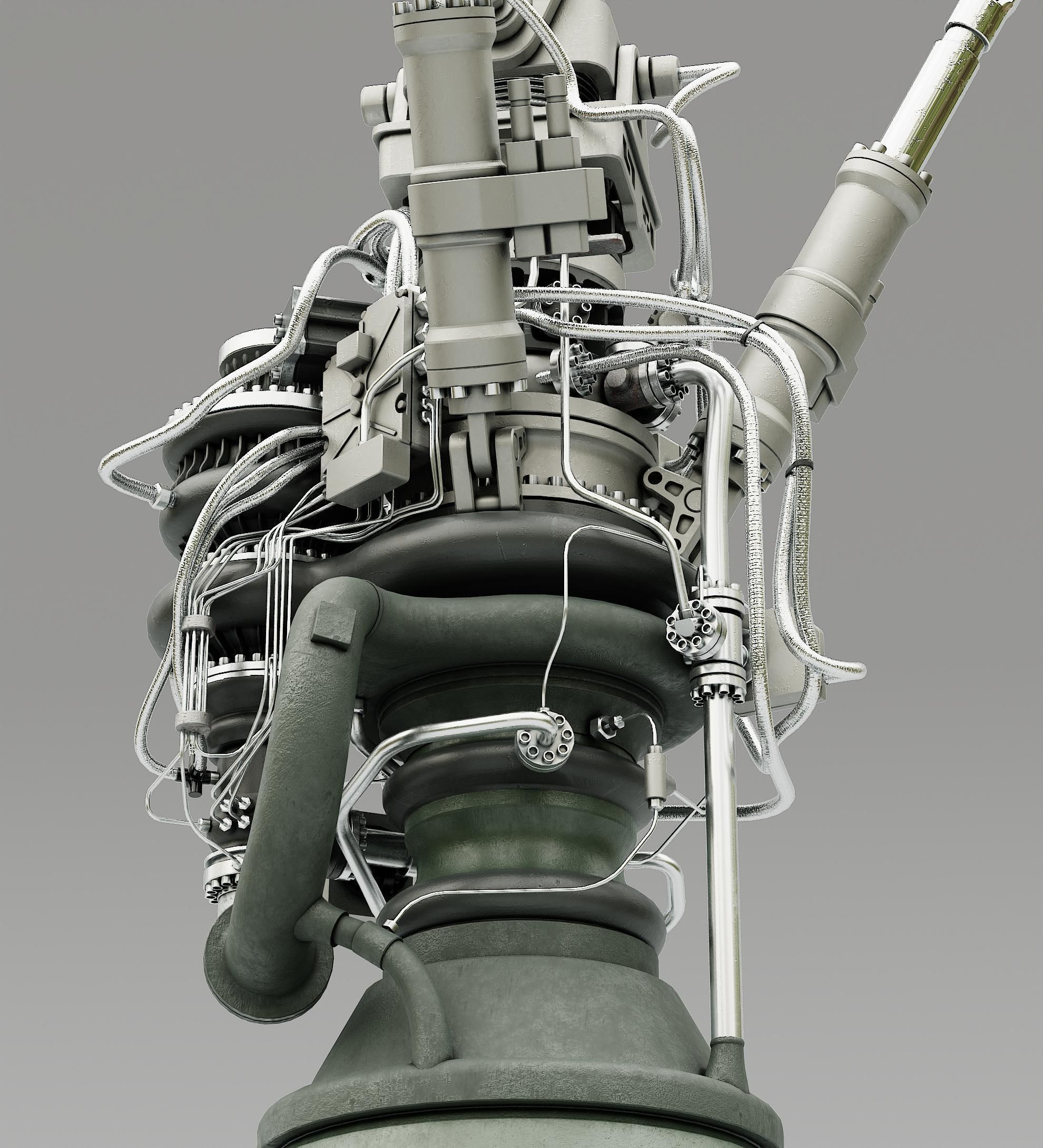 Rocket Engine 3D model | CGTrader