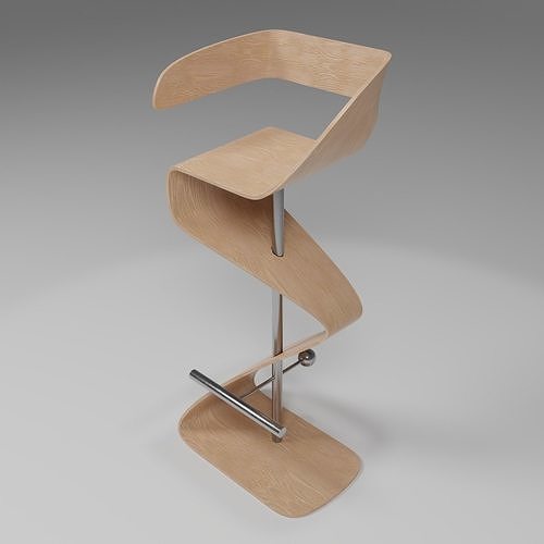Bar stool Snek 3D model | CGTrader