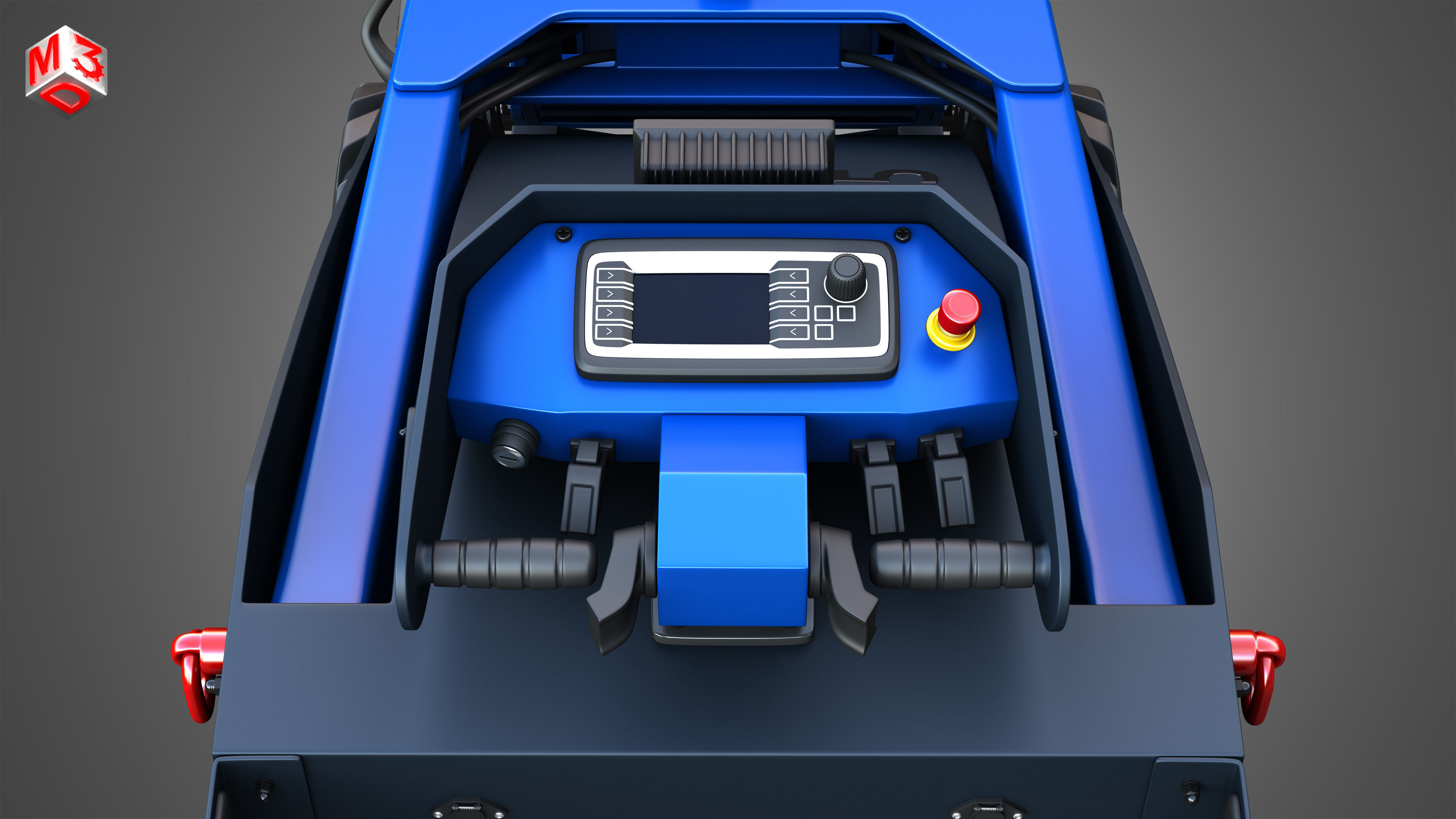 AS15 - Mini Skid Steer - Lifting Arm 3D model | CGTrader