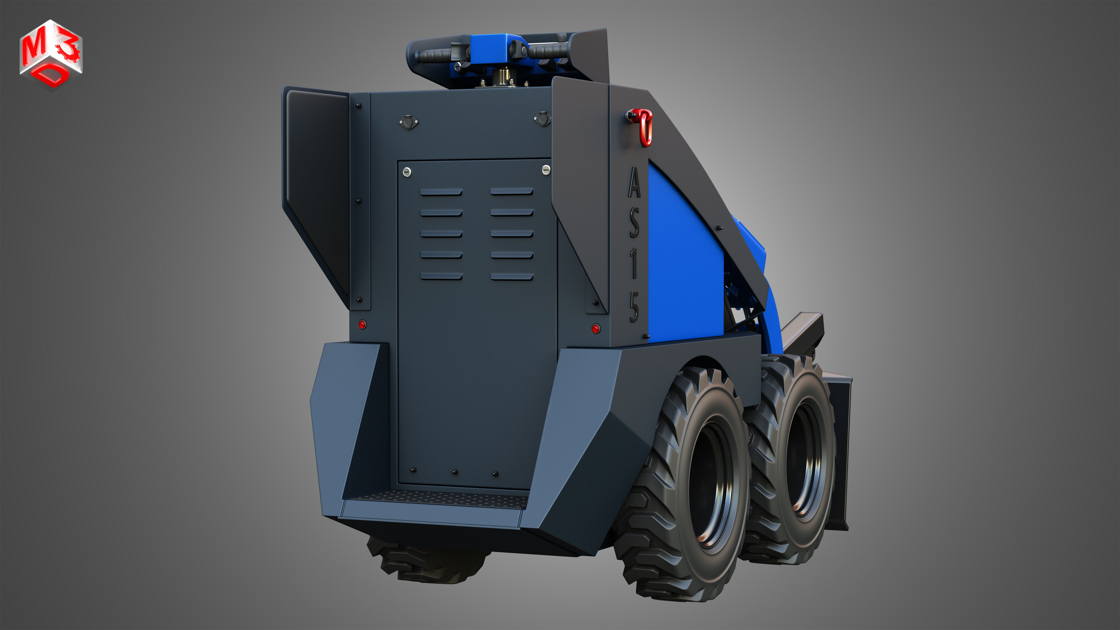 AS15 - Mini Skid Steer - Lifting Arm 3D model | CGTrader