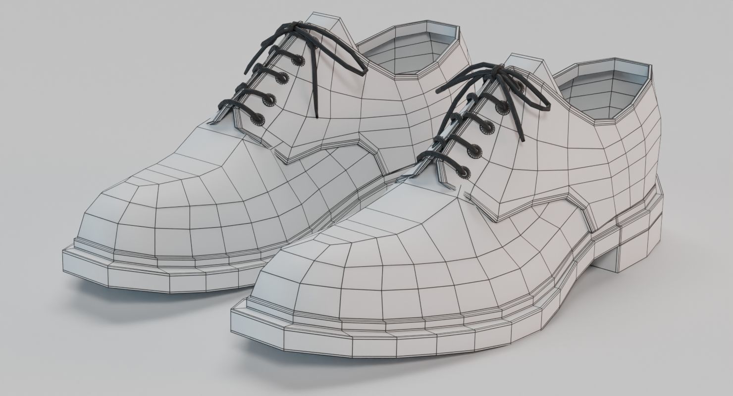 Mens Dress Shoes 3D model | CGTrader