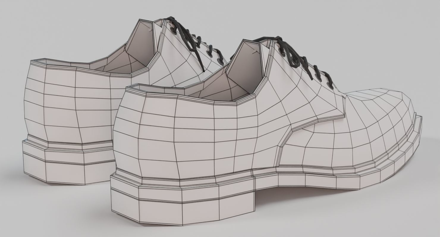 Mens Dress Shoes 3D model | CGTrader