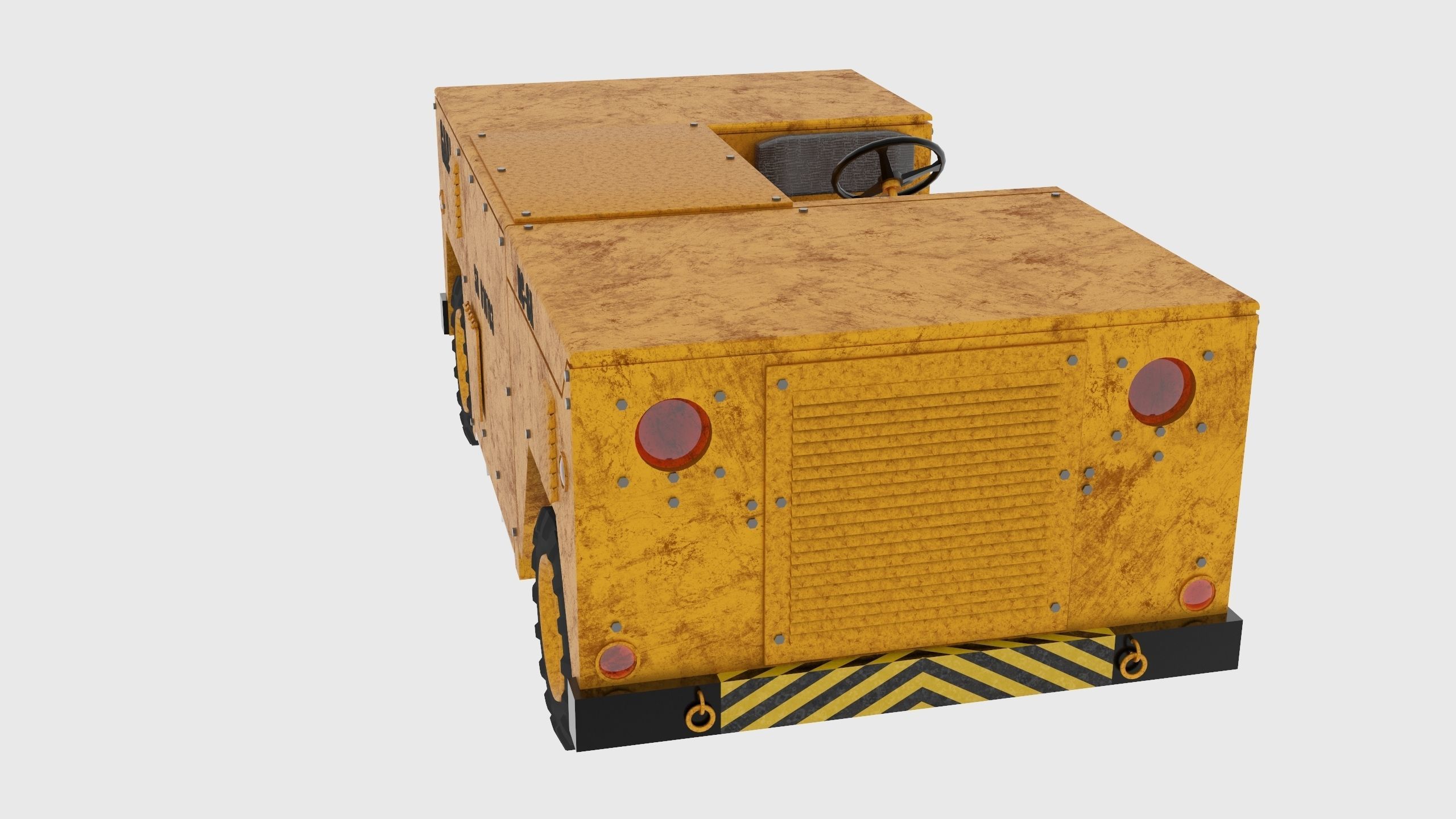 3D model US Navy Aircraft NC-8A Mobile Electric Power Plant Tractor VR ...