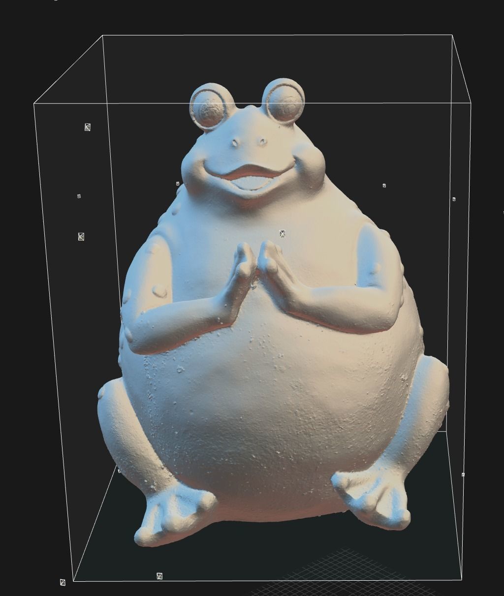 Frog in garden 3D model | CGTrader