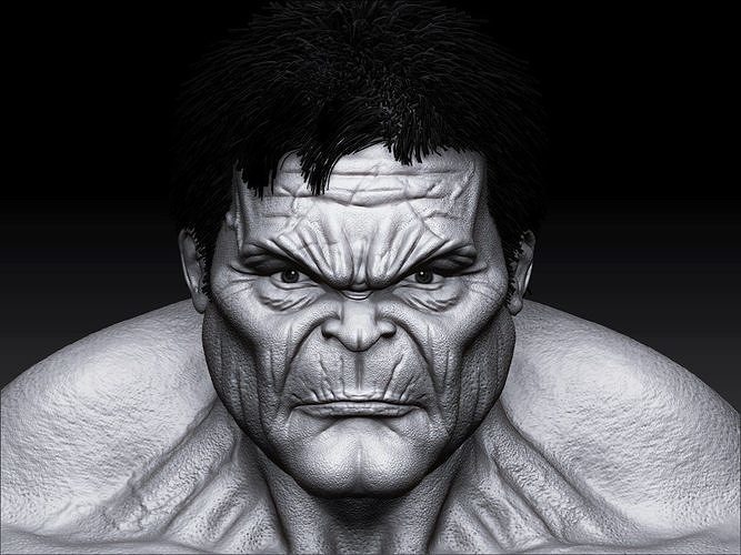 Incredible Hulk Face Drawing
