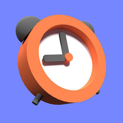 3D model Lowpoly clock cute style VR / AR / low-poly | CGTrader