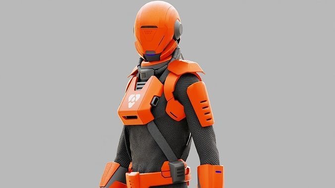 MARS MISSION SUITE RIGGED 3D model rigged | CGTrader