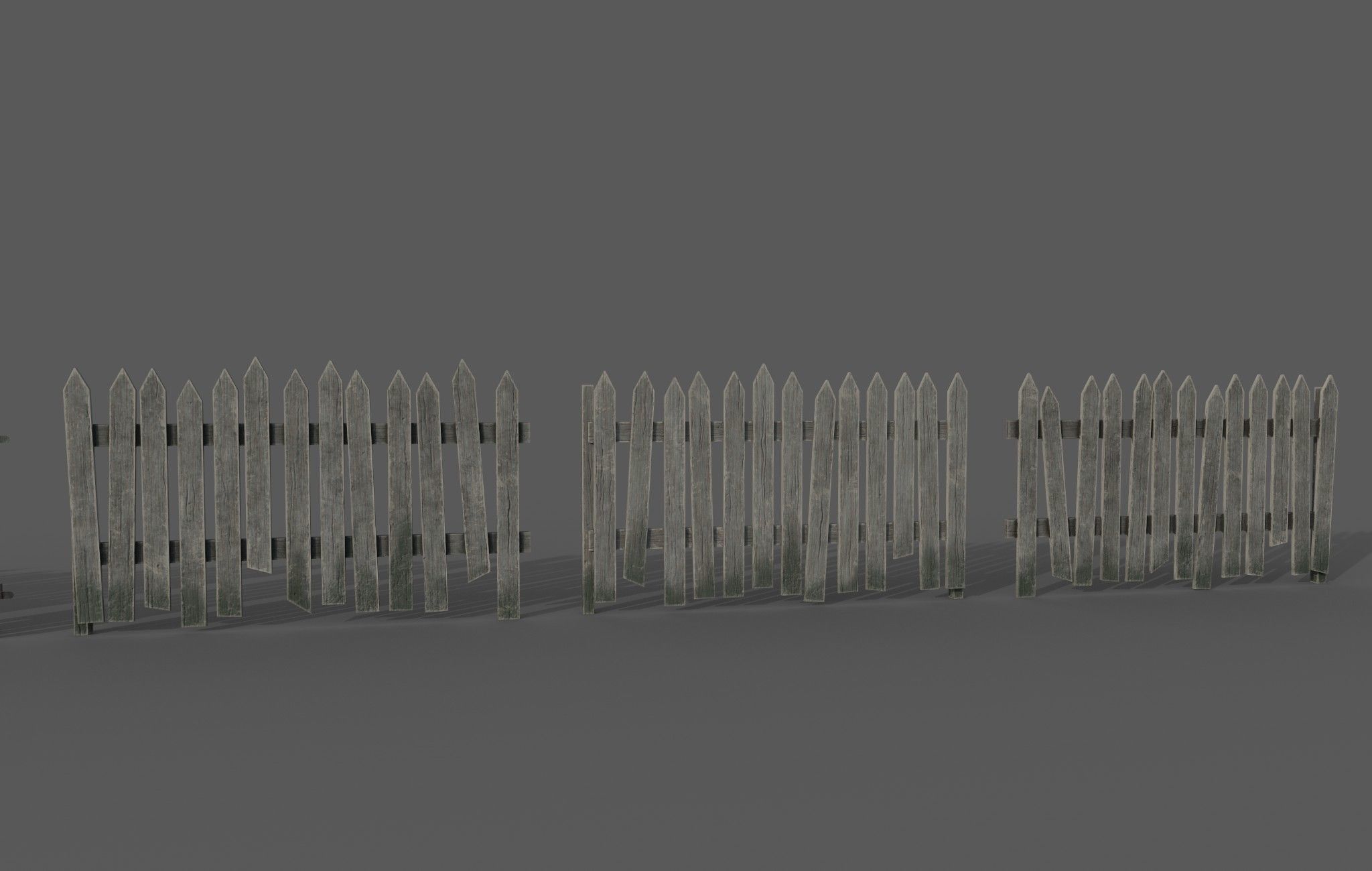 Wooden fencing 3D model | CGTrader