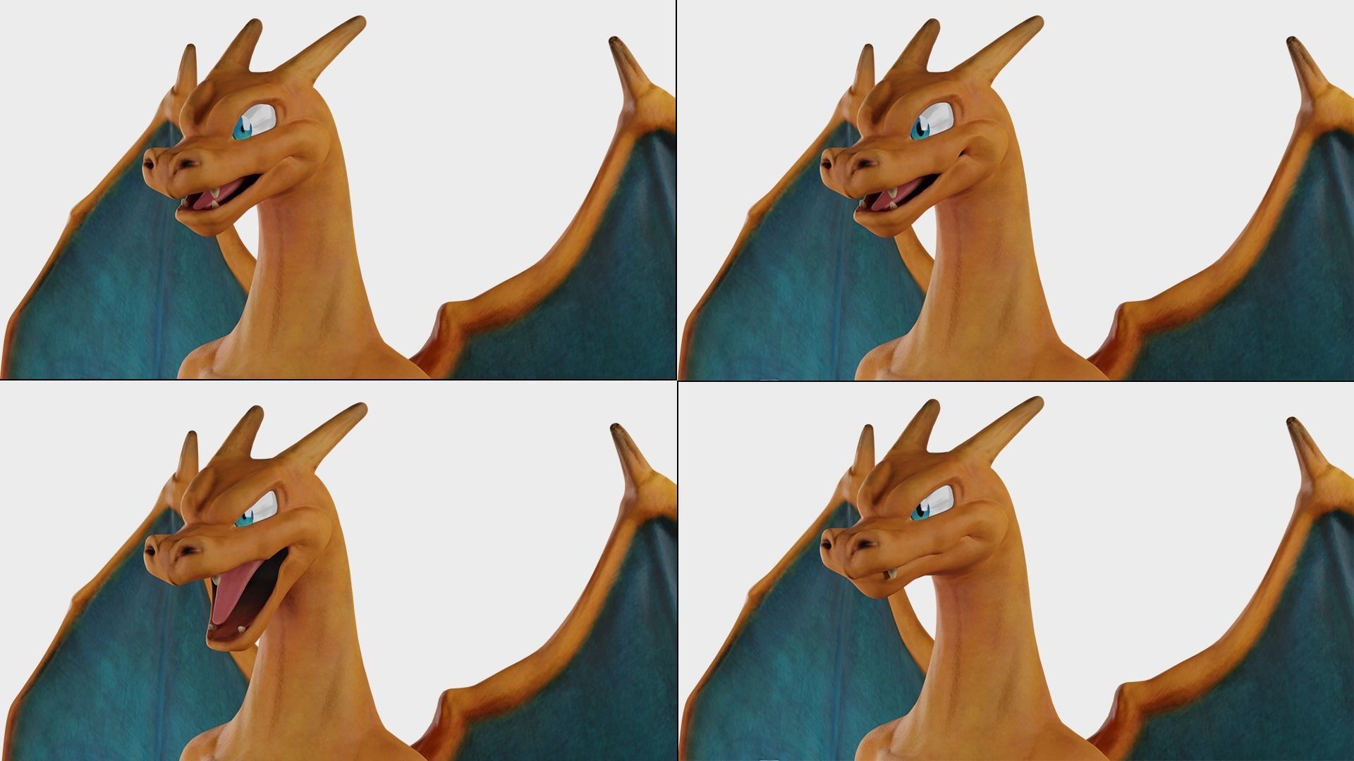 Charizard 3D model rigged | CGTrader