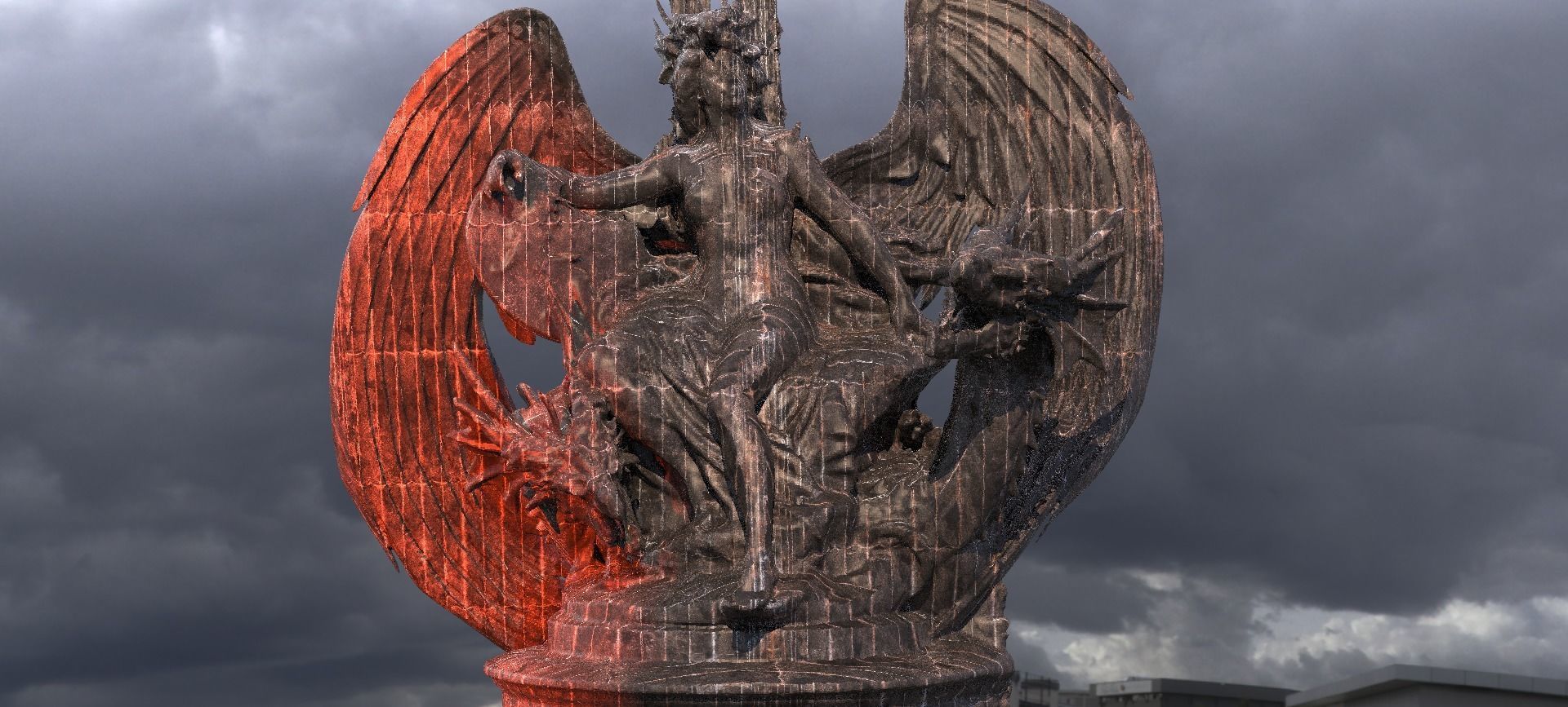Dark Angel Throne Queen 2 3D model | CGTrader