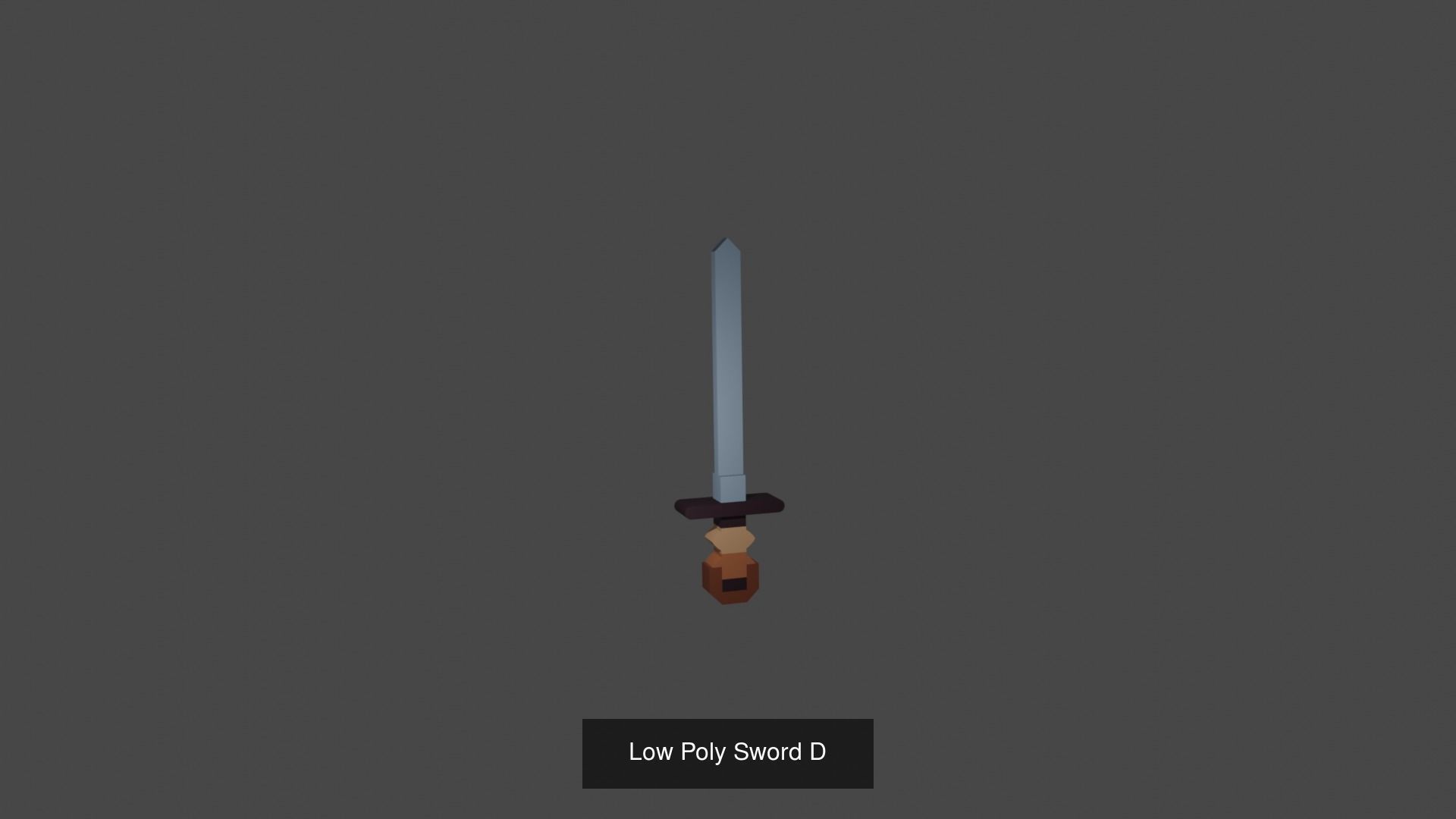 Low poly collection sword | CGTrader