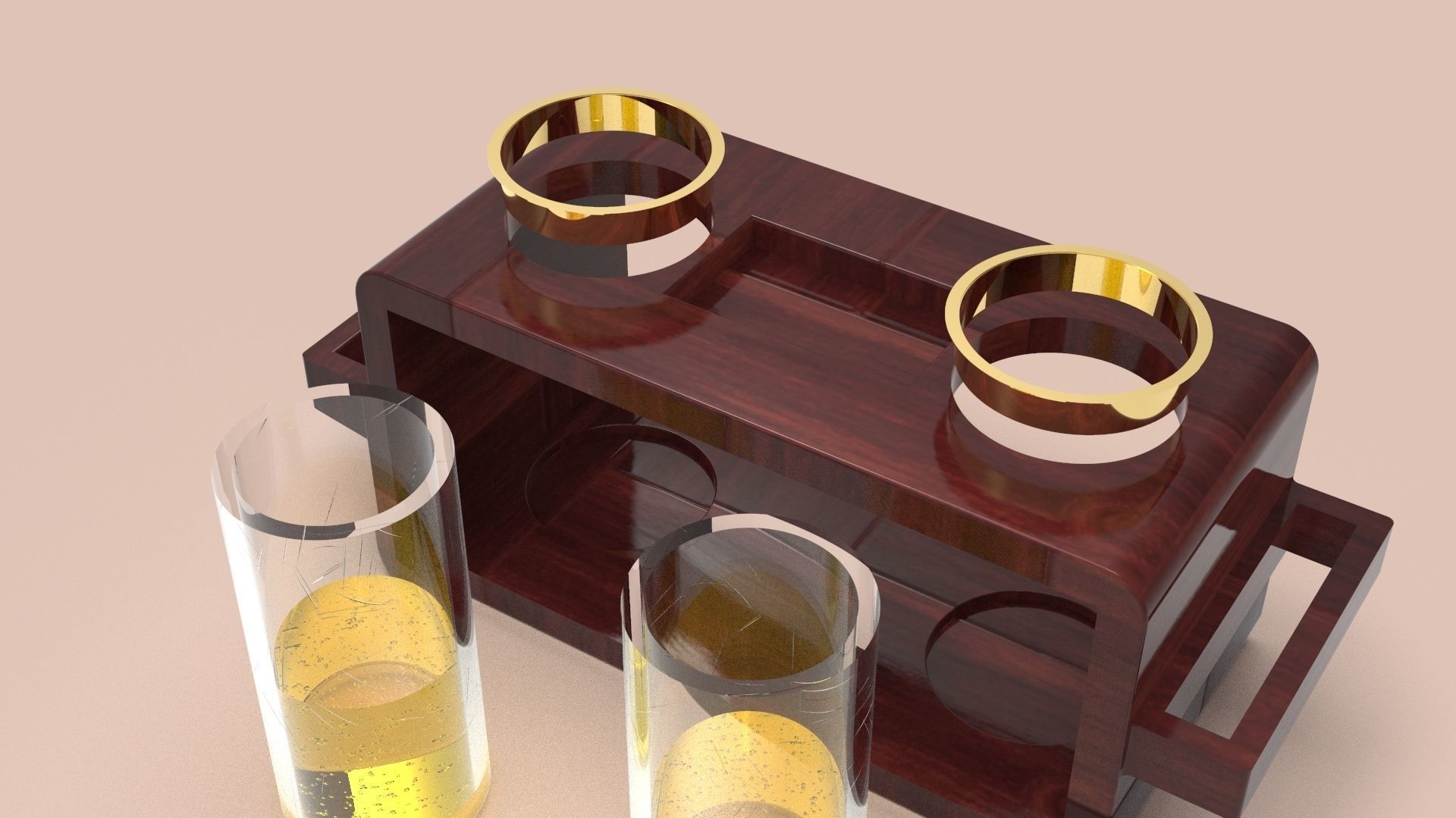 3d Tray beer holder 3D model | CGTrader