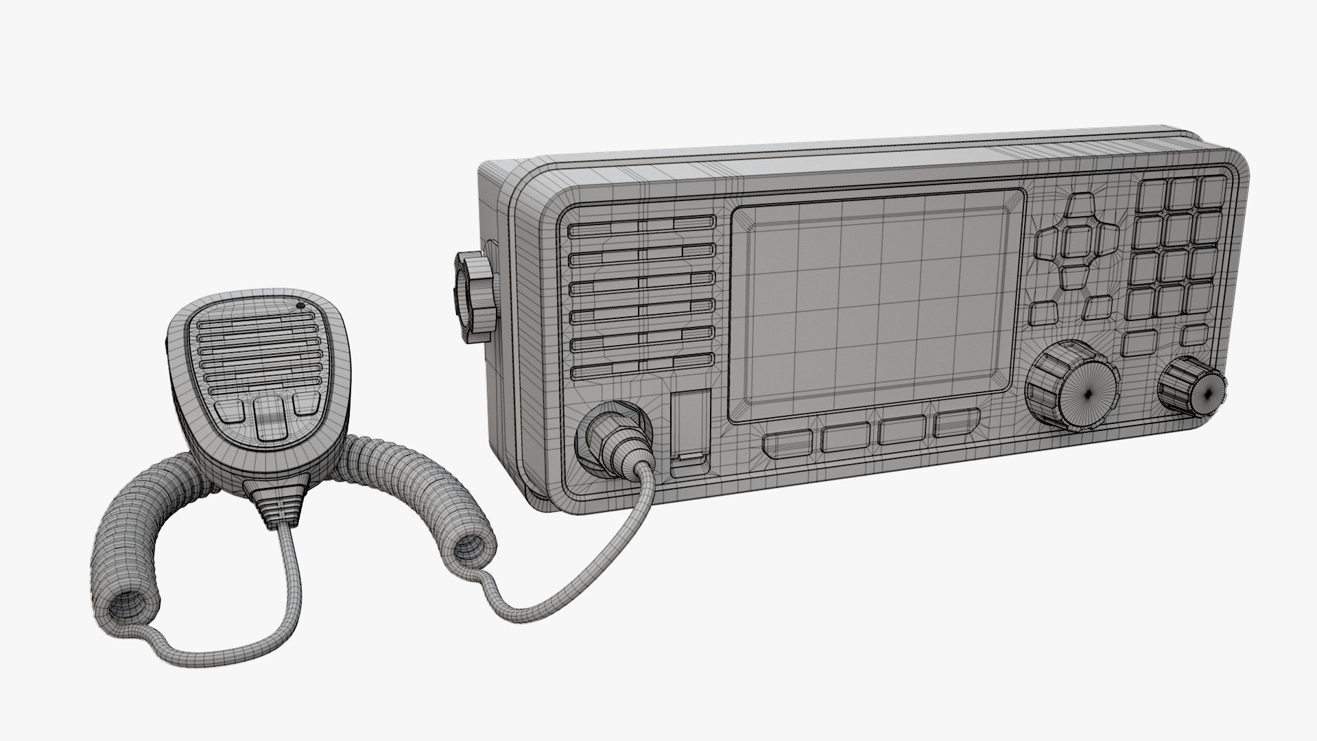 Fixed-Mount VHF Radio 3D model | CGTrader