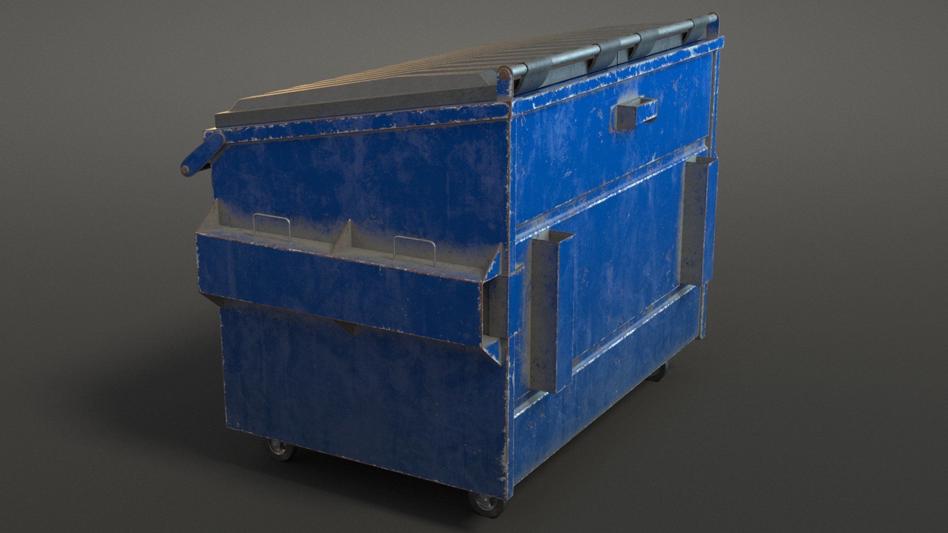 3D model Dumpsters trash can on wheels VR / AR / low-poly | CGTrader