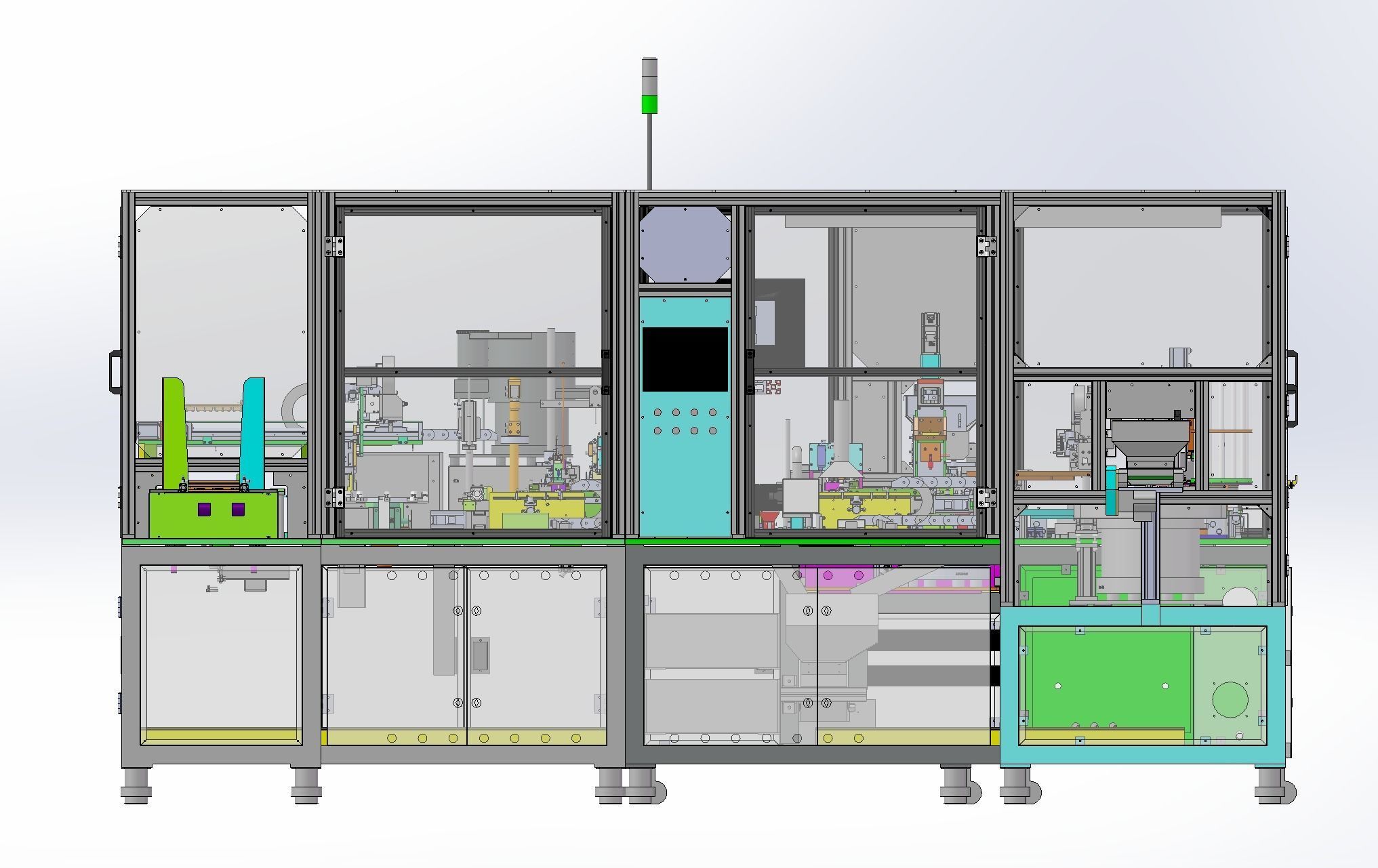 Tray curing automatic loading and unloading machine 3D model | CGTrader