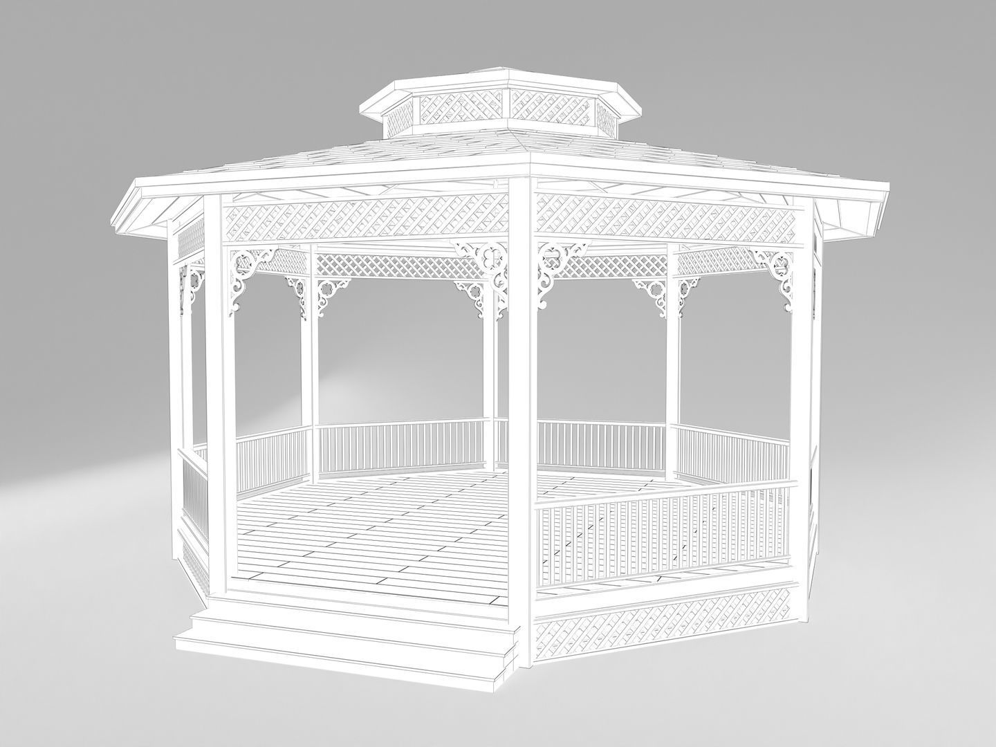 Gazebo 3D model | CGTrader