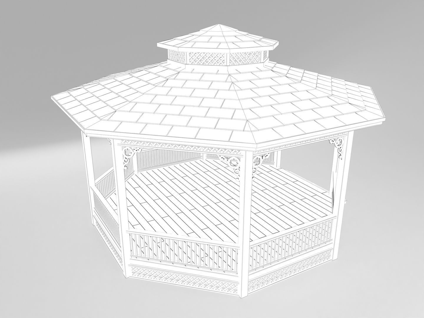 Gazebo 3D model | CGTrader