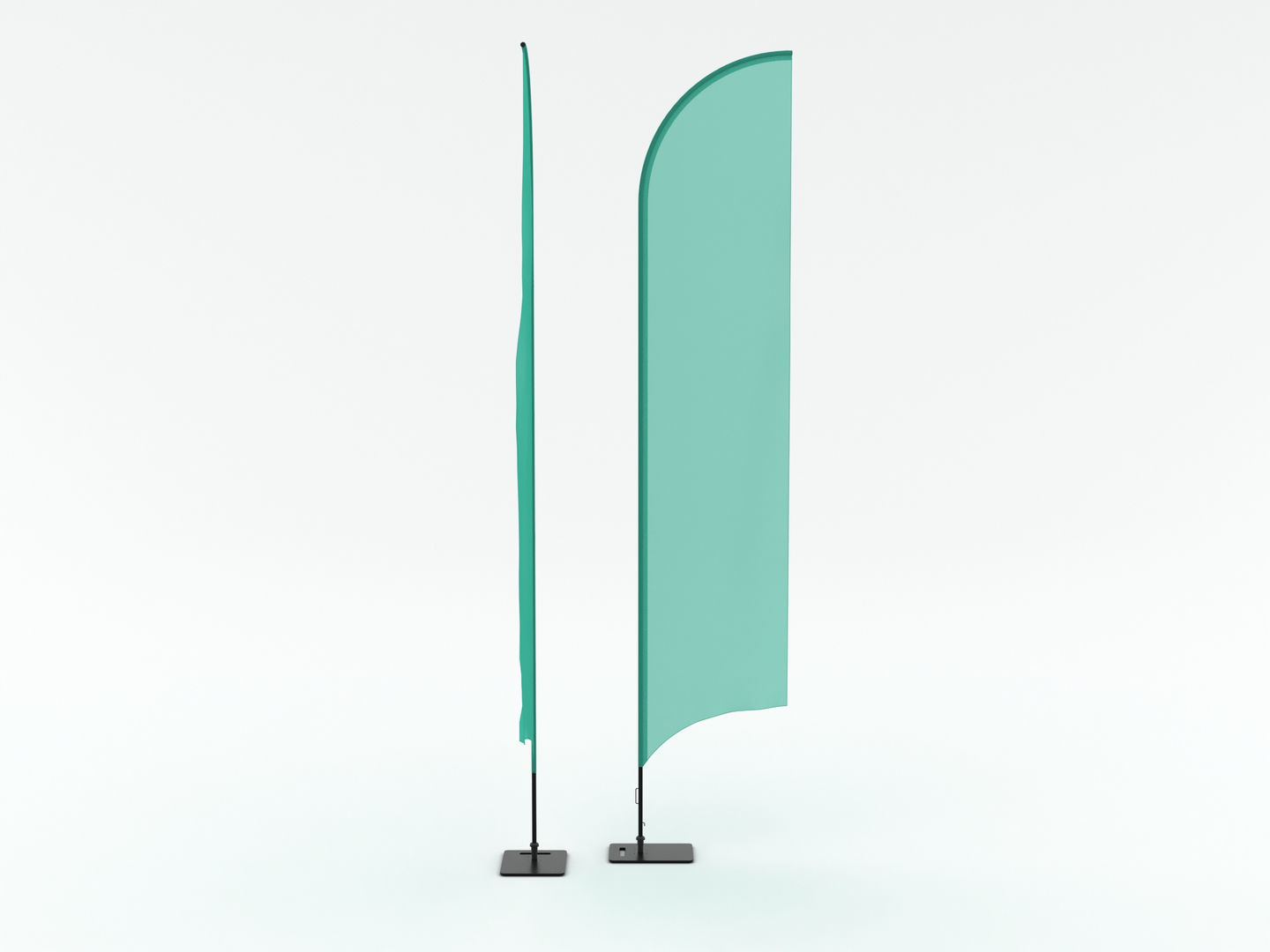 Feather Flag Banner 3D model | CGTrader