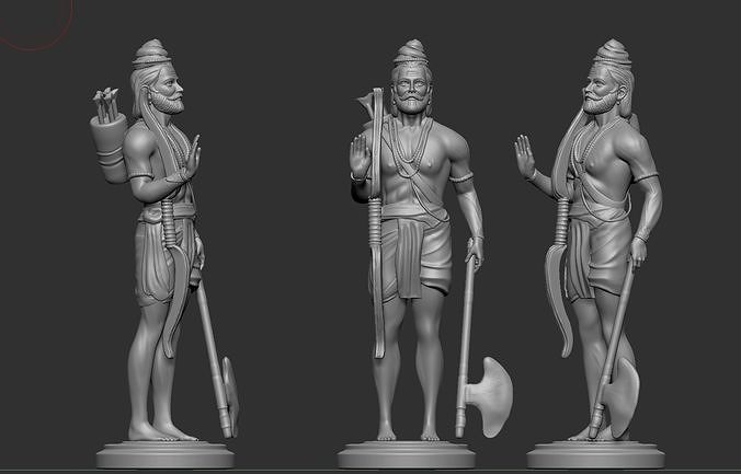 Parashurama God 3D model 3D printable | CGTrader