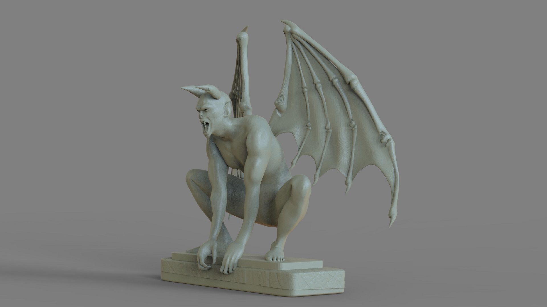 The Demon Gargoyle 3D model 3D printable | CGTrader