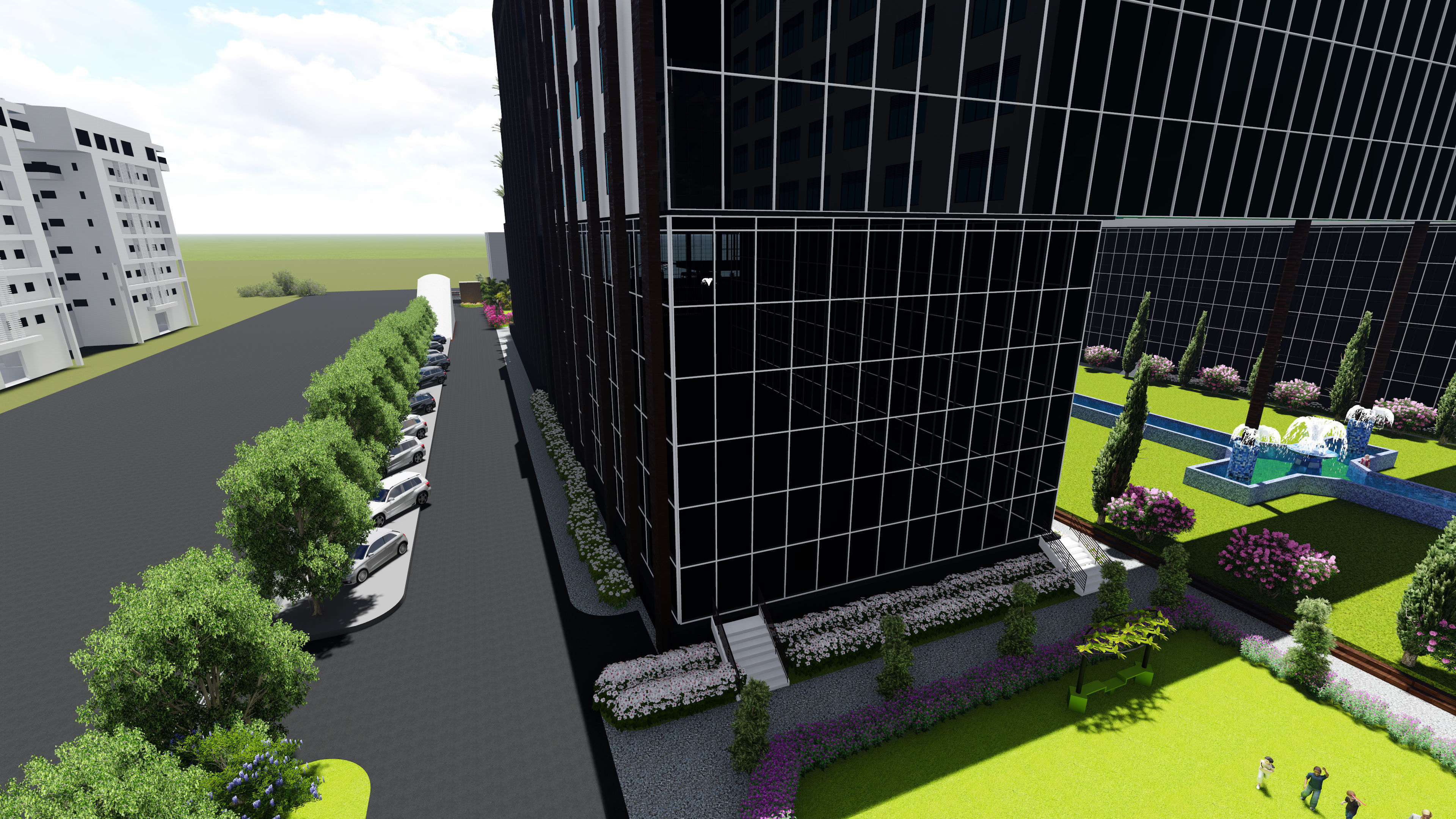 3d model of hotel all sources file revit sketchup 3D model animated ...