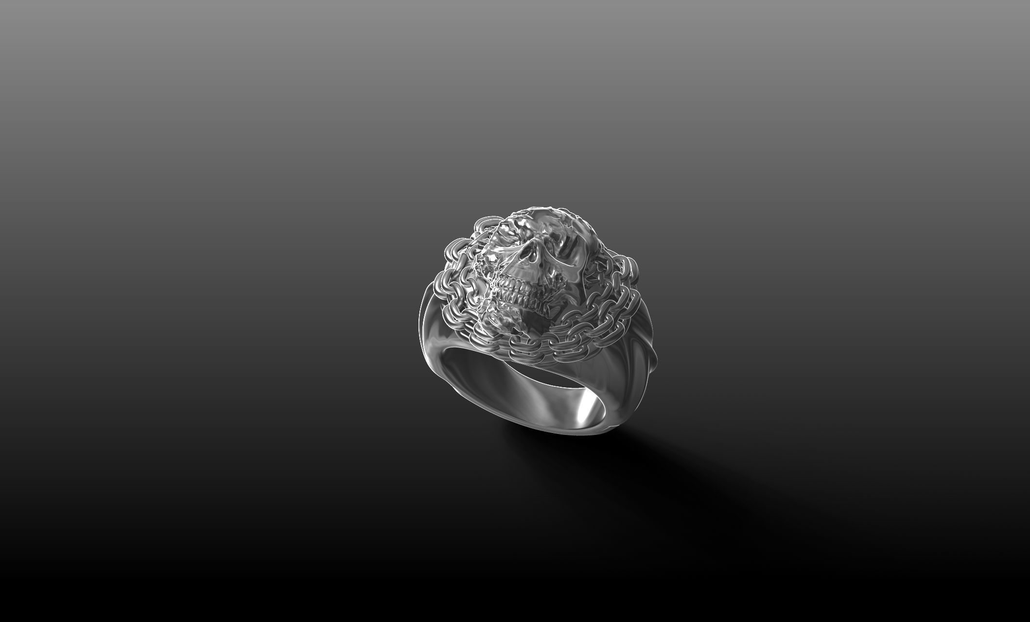 Ghost Rider ring 3D model 3D printable | CGTrader